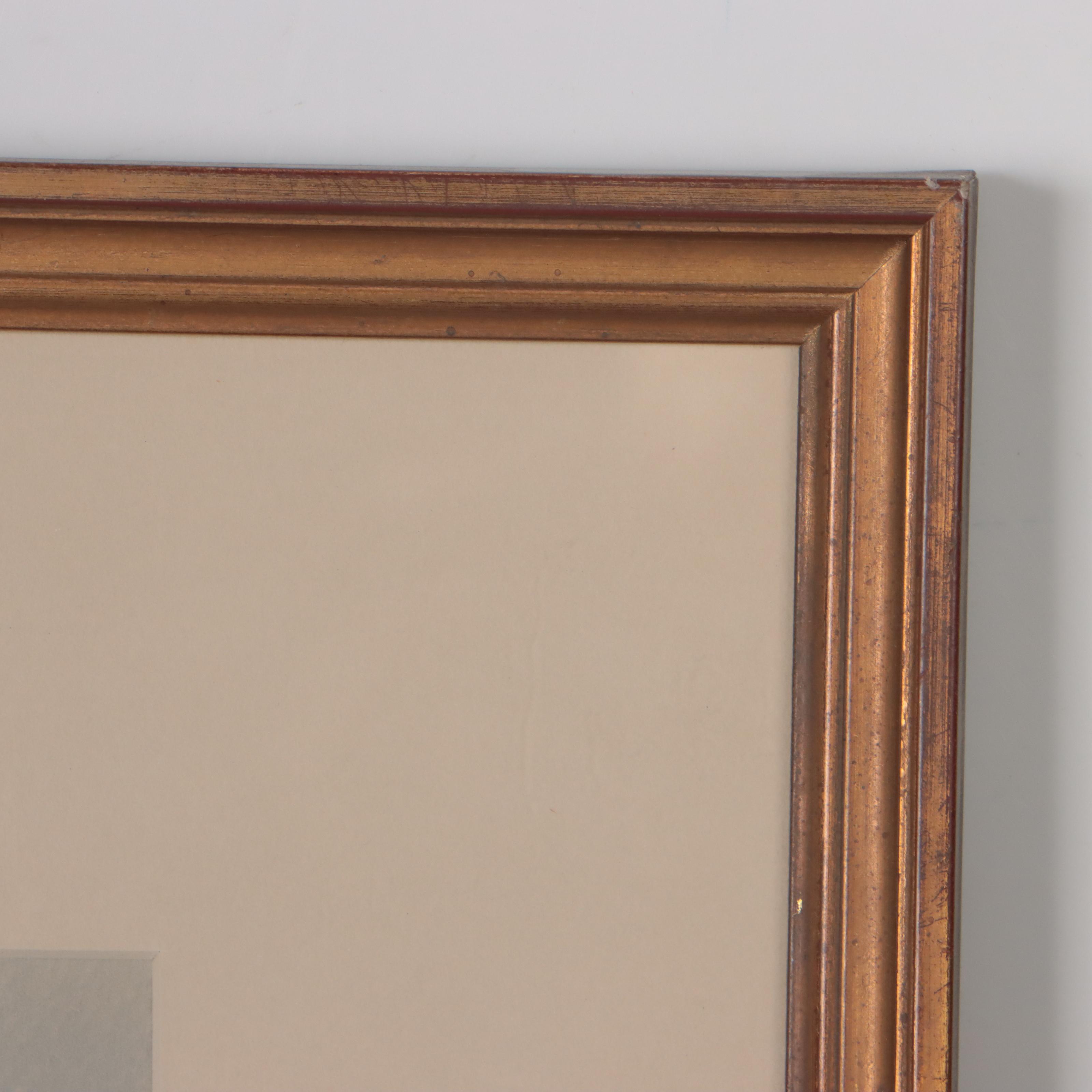 Paul Ashbrook Watercolor Painting "Orange Horizon," Circa 1940 | EBTH