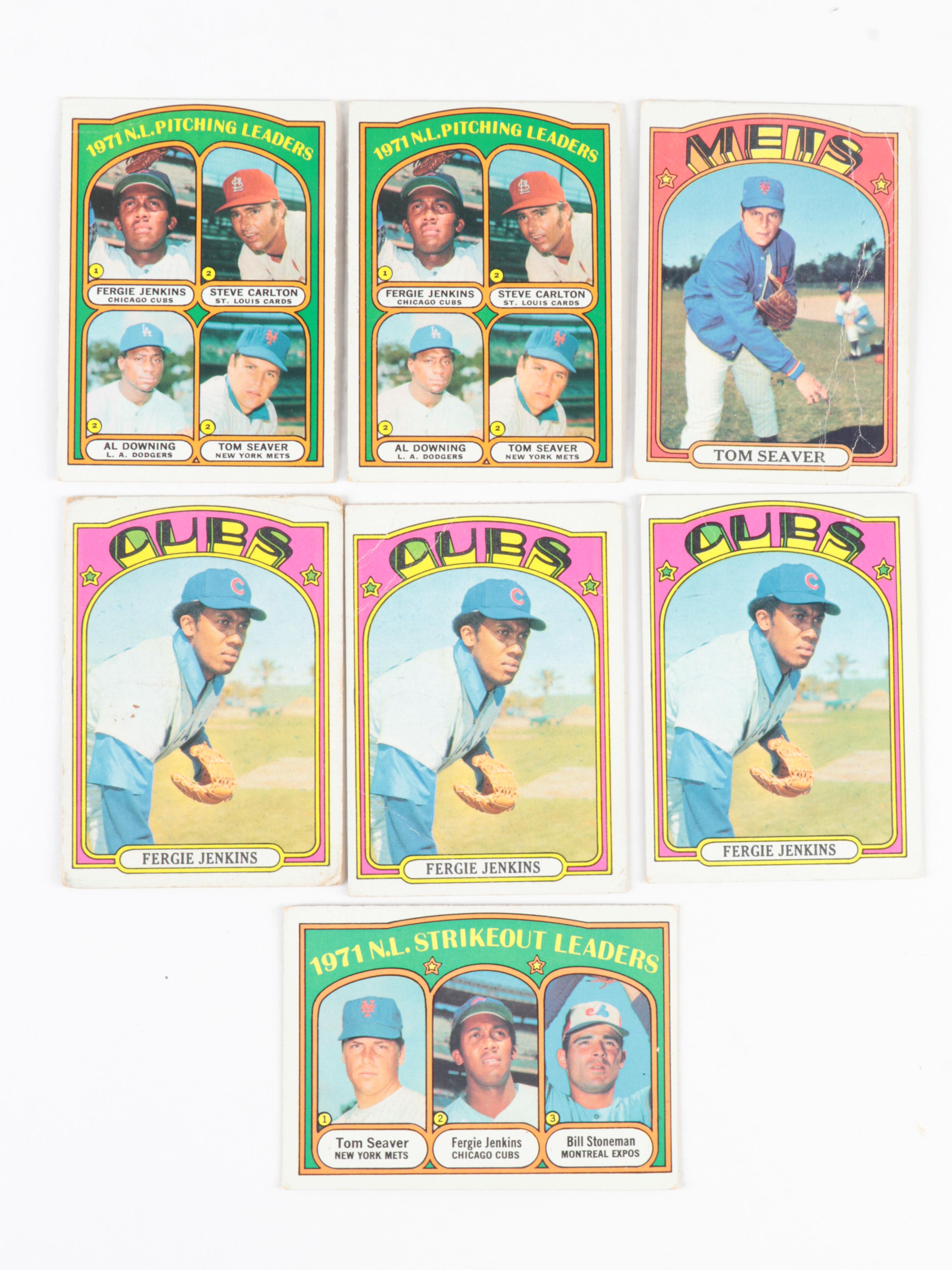 1972 Topps Baseball Cards Including Kaline, Seaver, Jenkins, and More ...