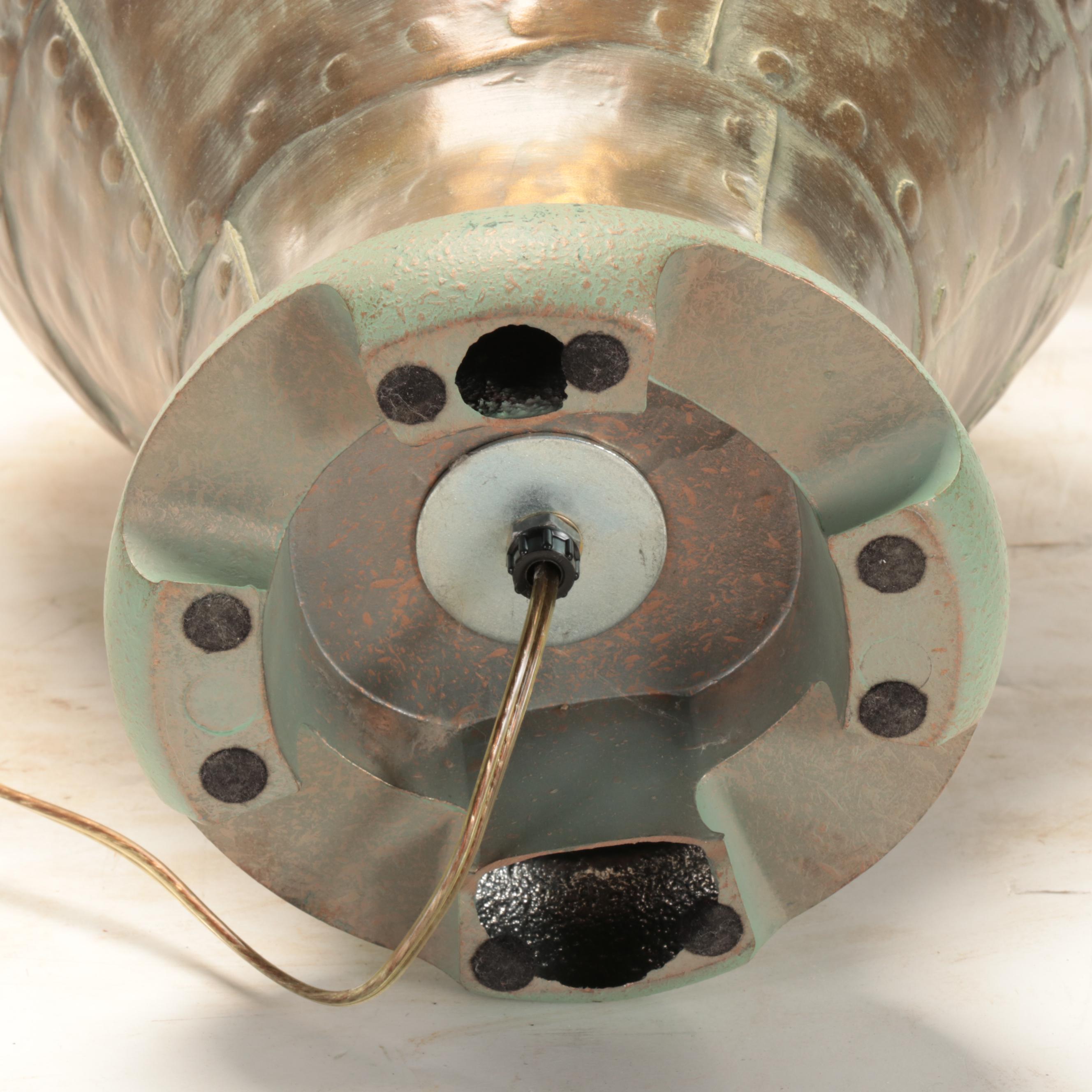 Ethan Allen Table Lamp in Metallic Rivet Finish | EBTH