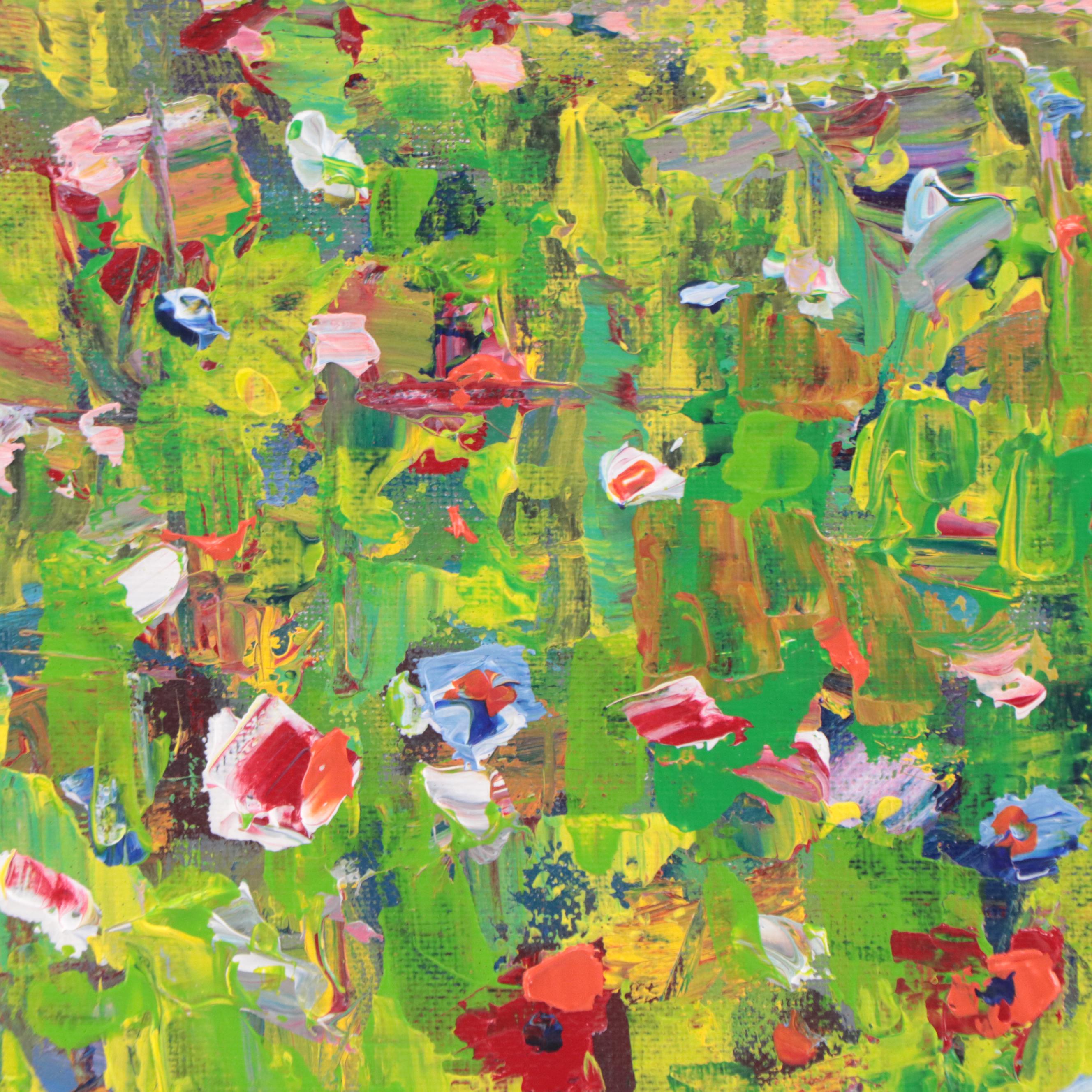 Amelia Colne Floral Acrylic Painting, 21st Century | EBTH