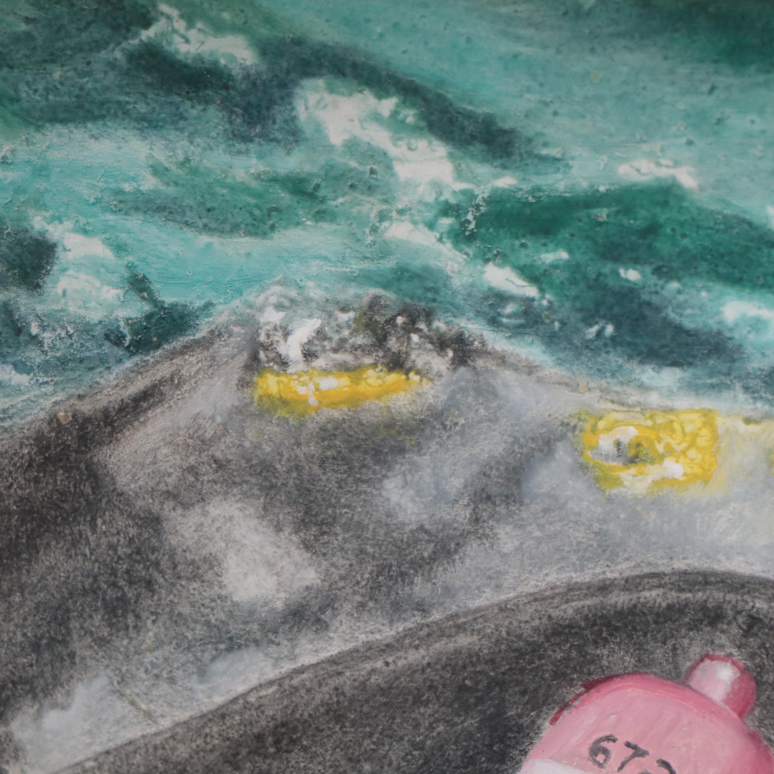 Tom Lohre Oil Painting "Right Whale #1303/Buoy 6727," 2019 | EBTH