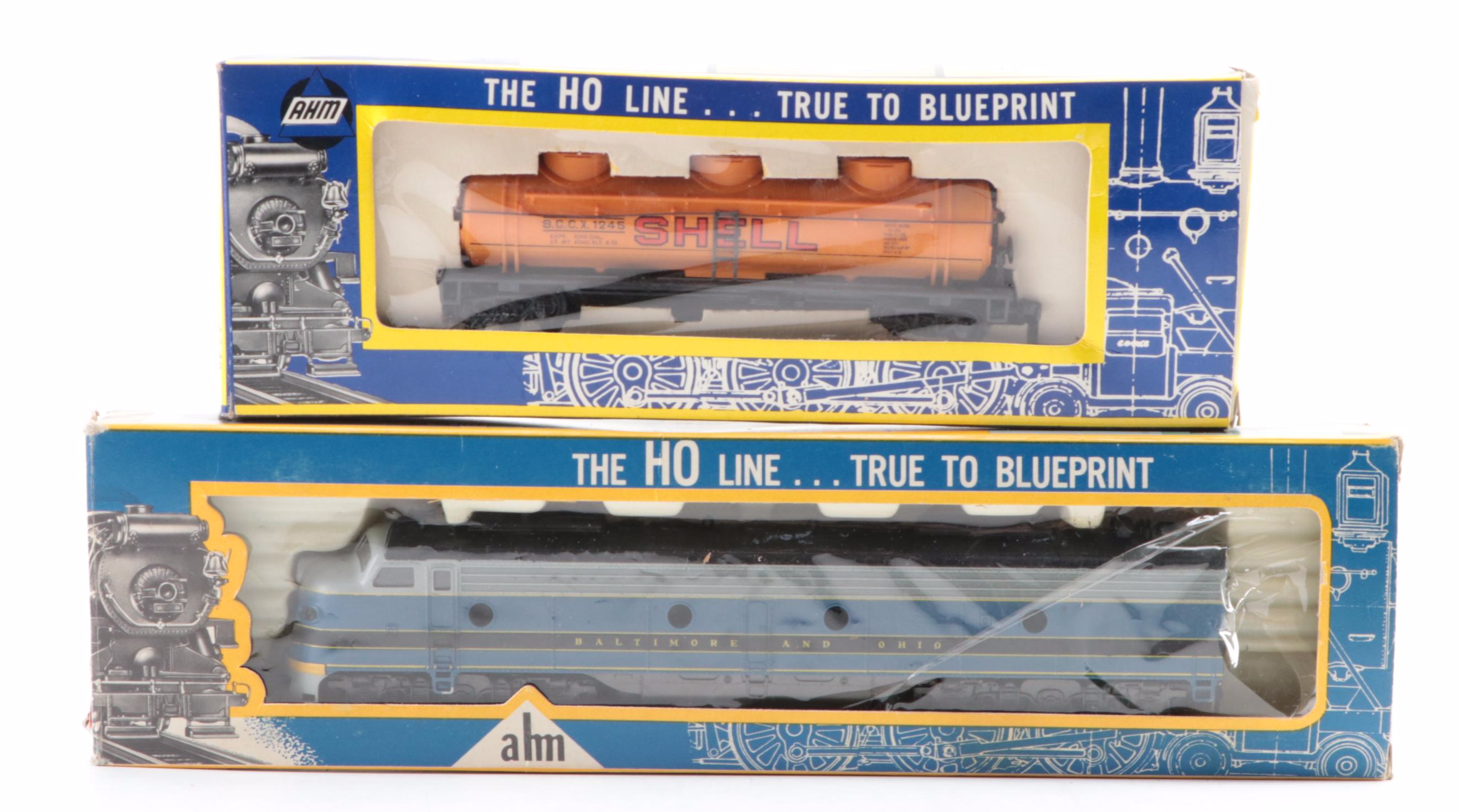 AHM Baltimore & Ohio and Other HO Model Electric Train Cars with ...