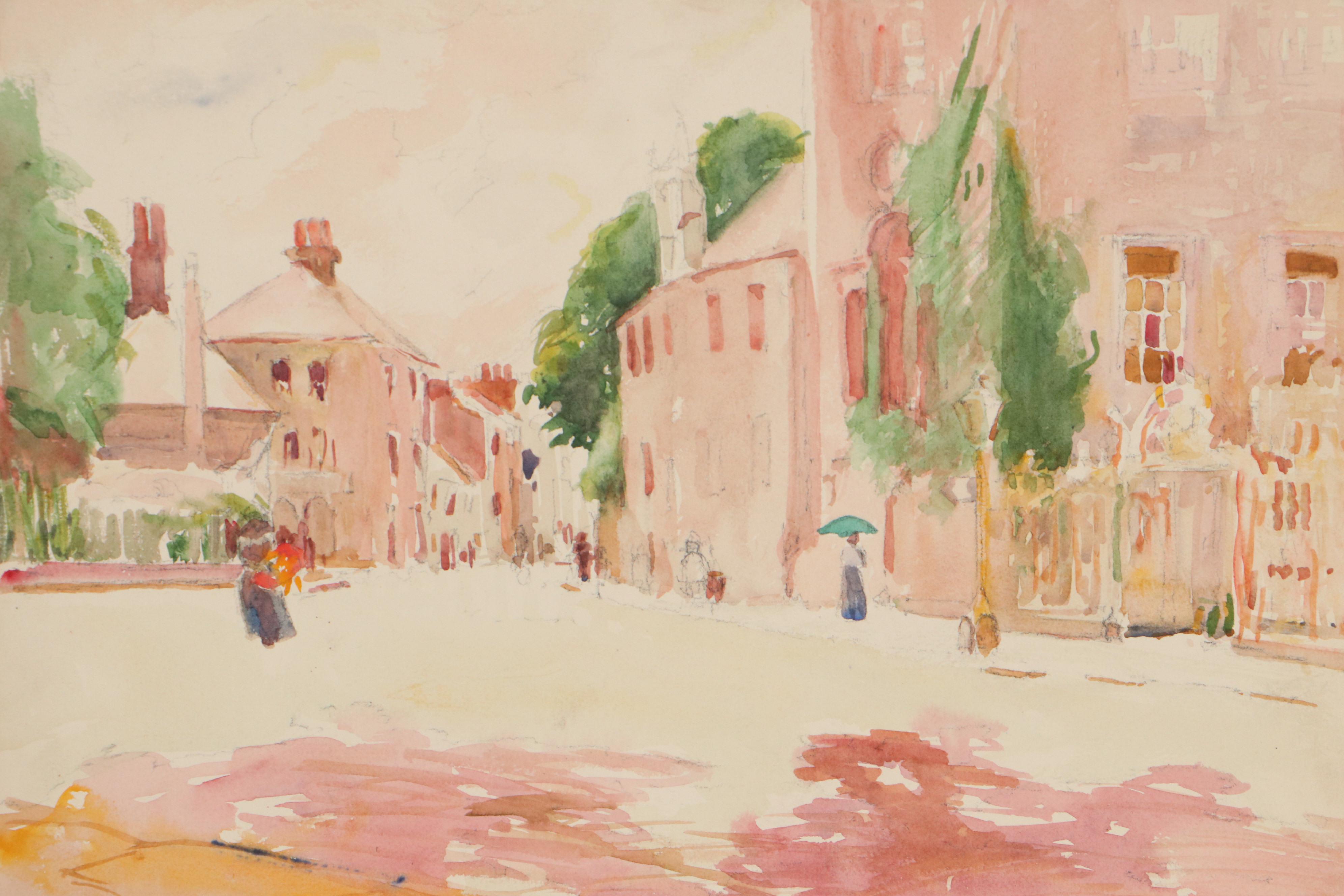 Corinne Margaret Cunningham Watercolor Paintings of Urban Landscapes ...