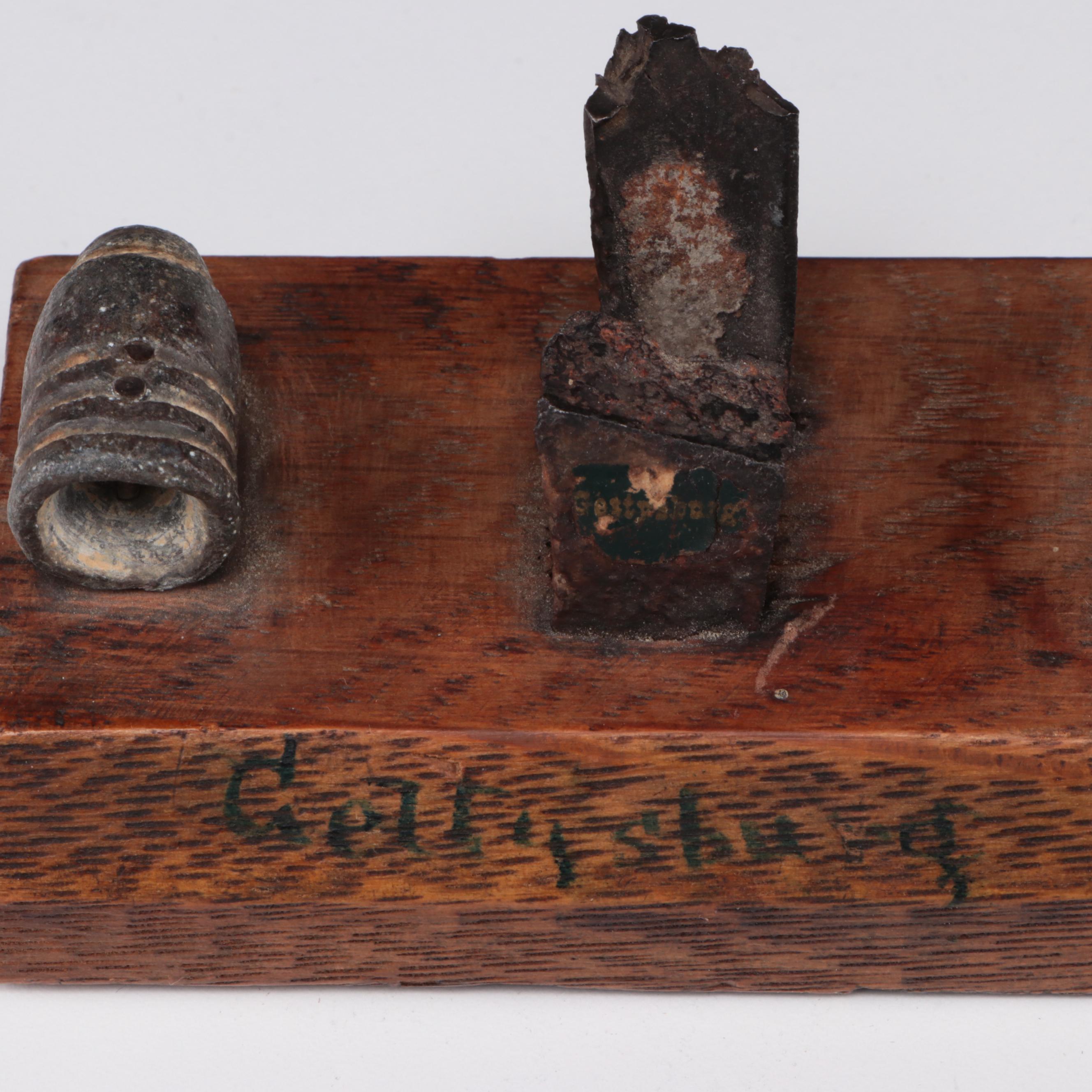 Civil War Era Bullet and Relic Display | EBTH