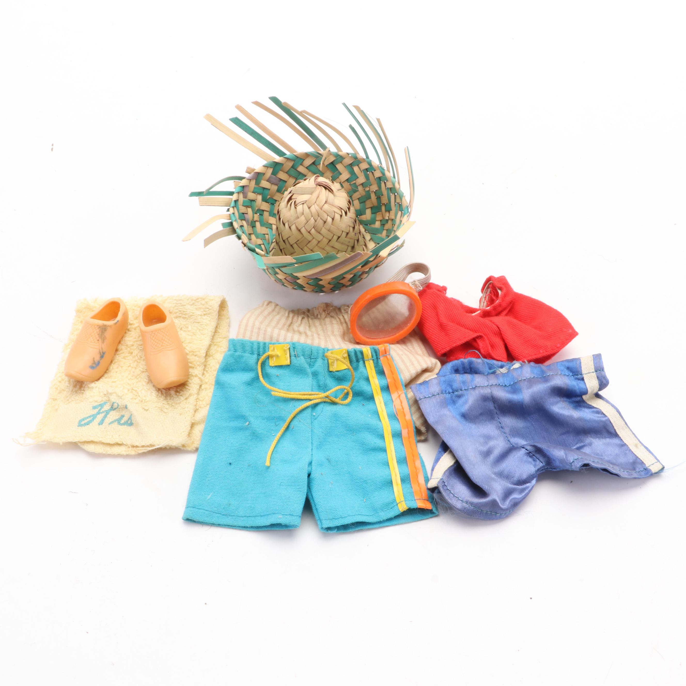Mattel Ken and Allan with Clothes and Accessories and GI Joe Dolls | EBTH