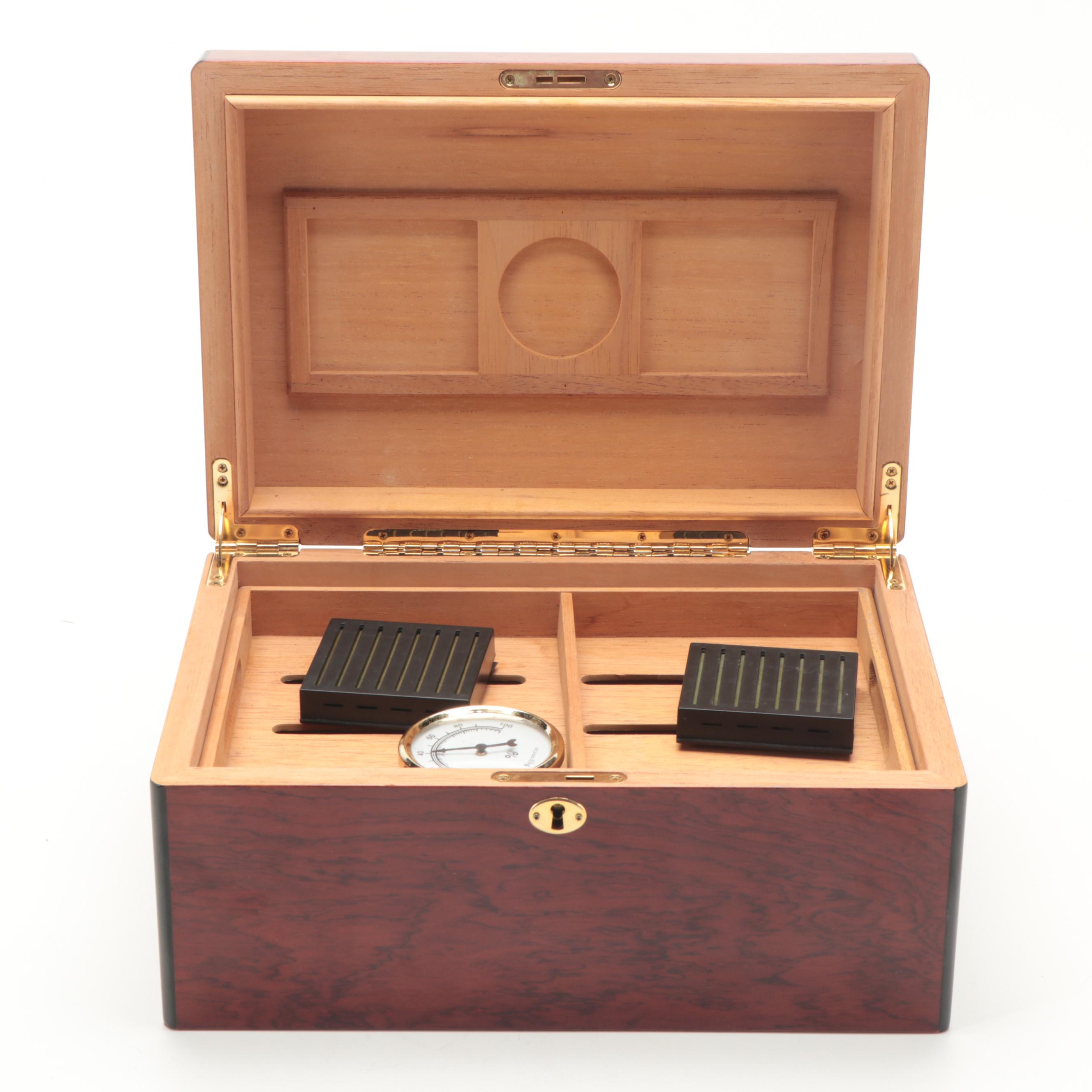 Faux Rosewood Finish Cedar Lined Humidor | EBTH