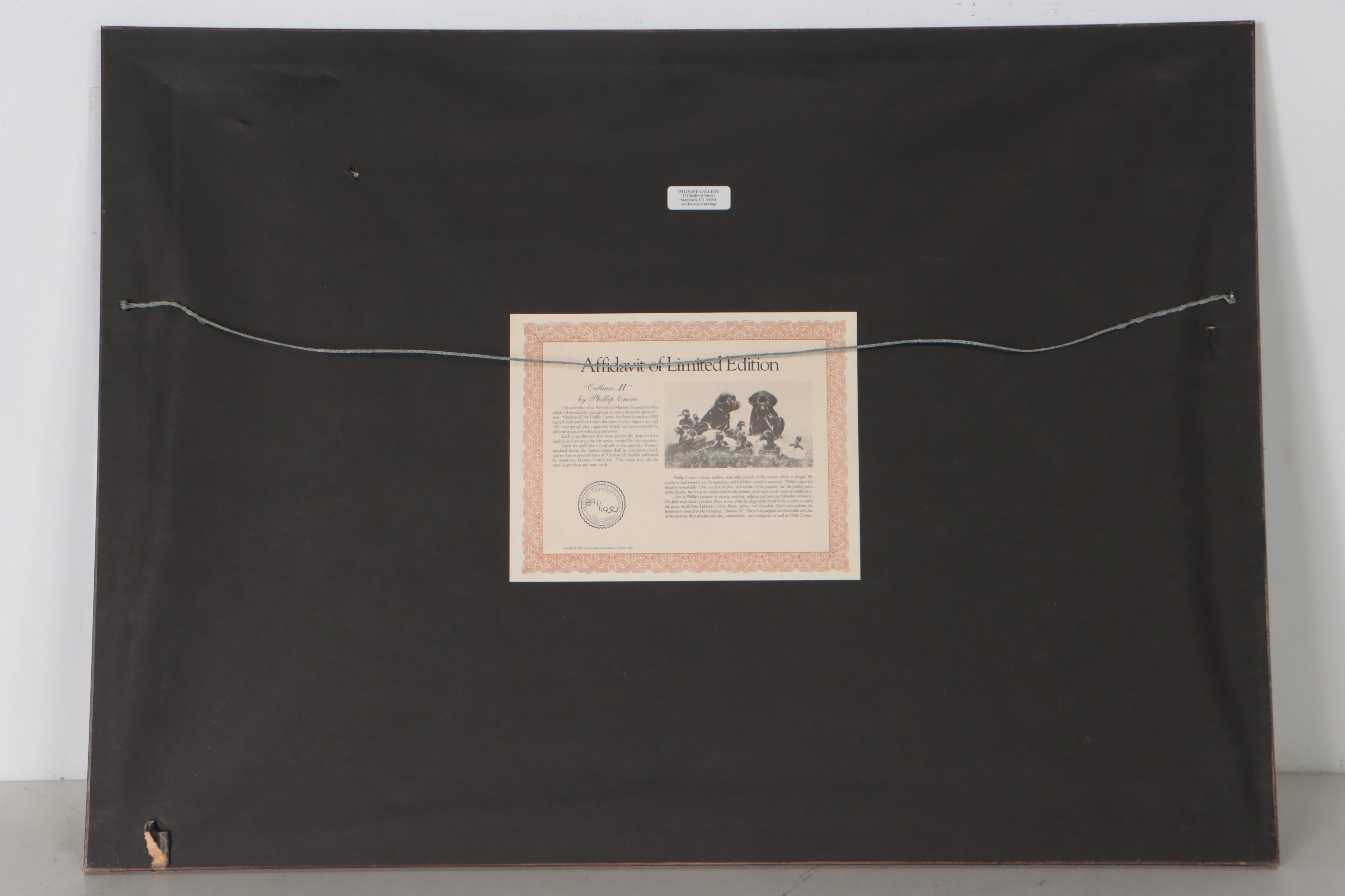 Phillip Crowe Offset Lithograph "Outlaws II," 1986 | EBTH