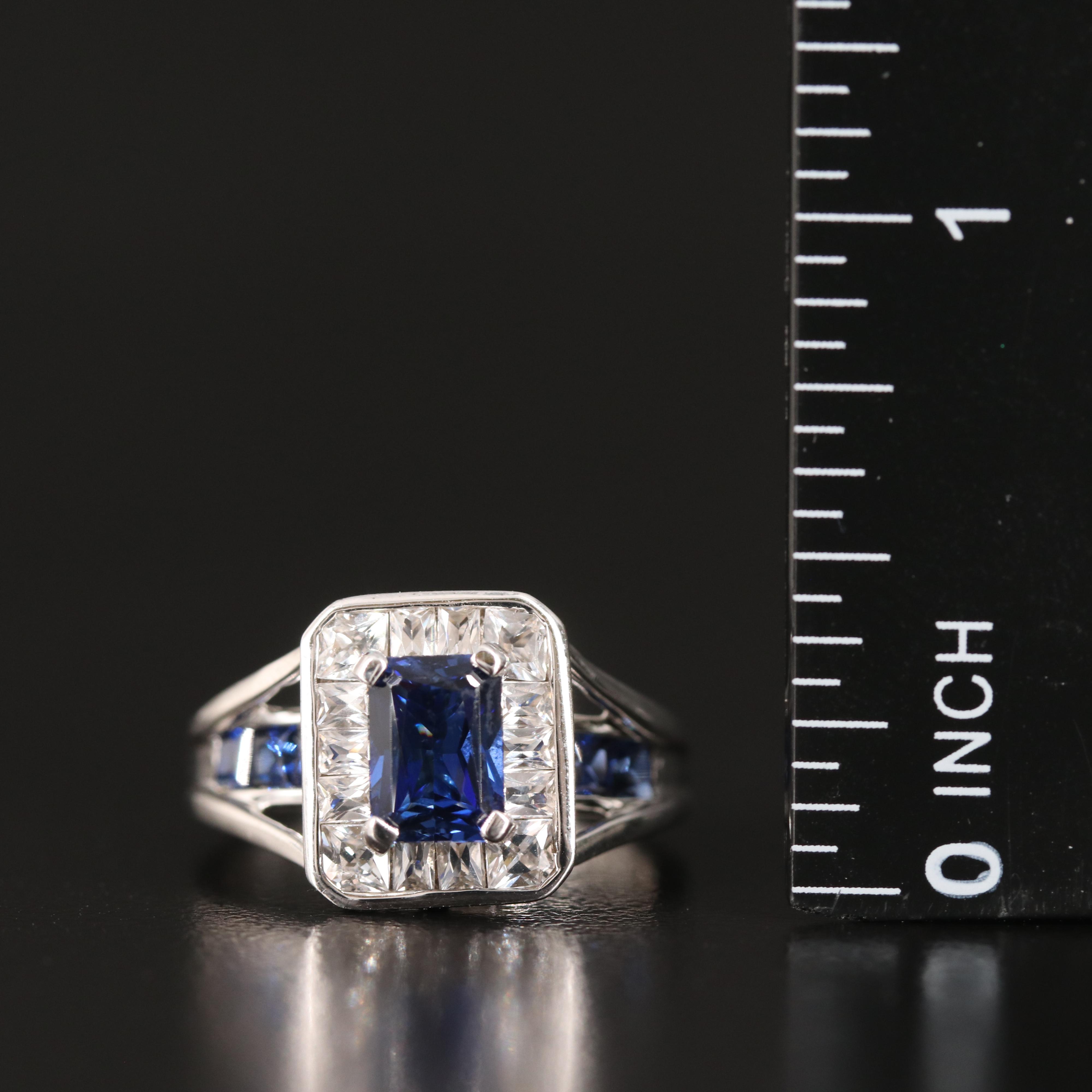 10K Sapphire High Low Ring | EBTH