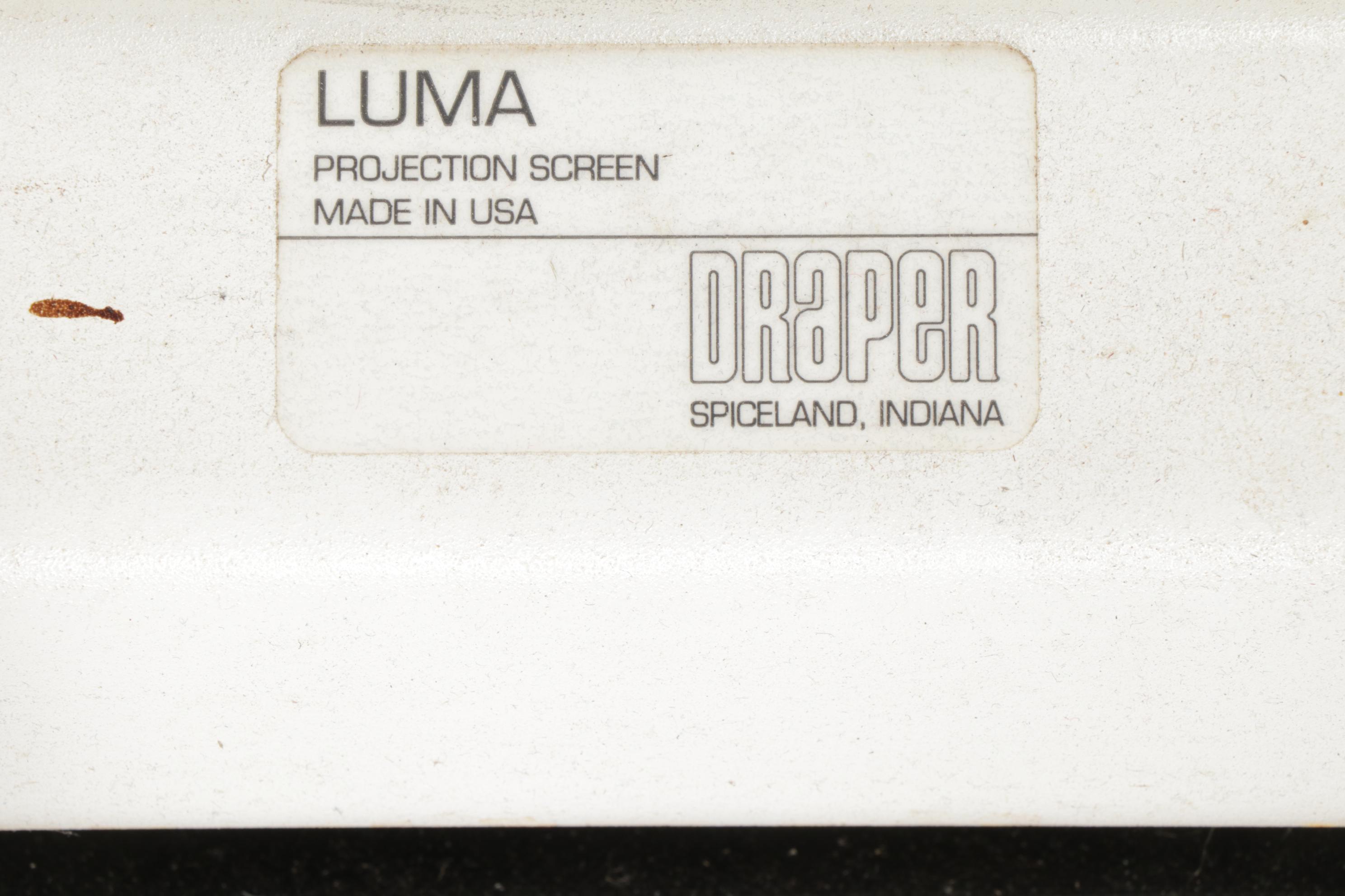 Draper Luma Wall Mounted Projection Screen | EBTH