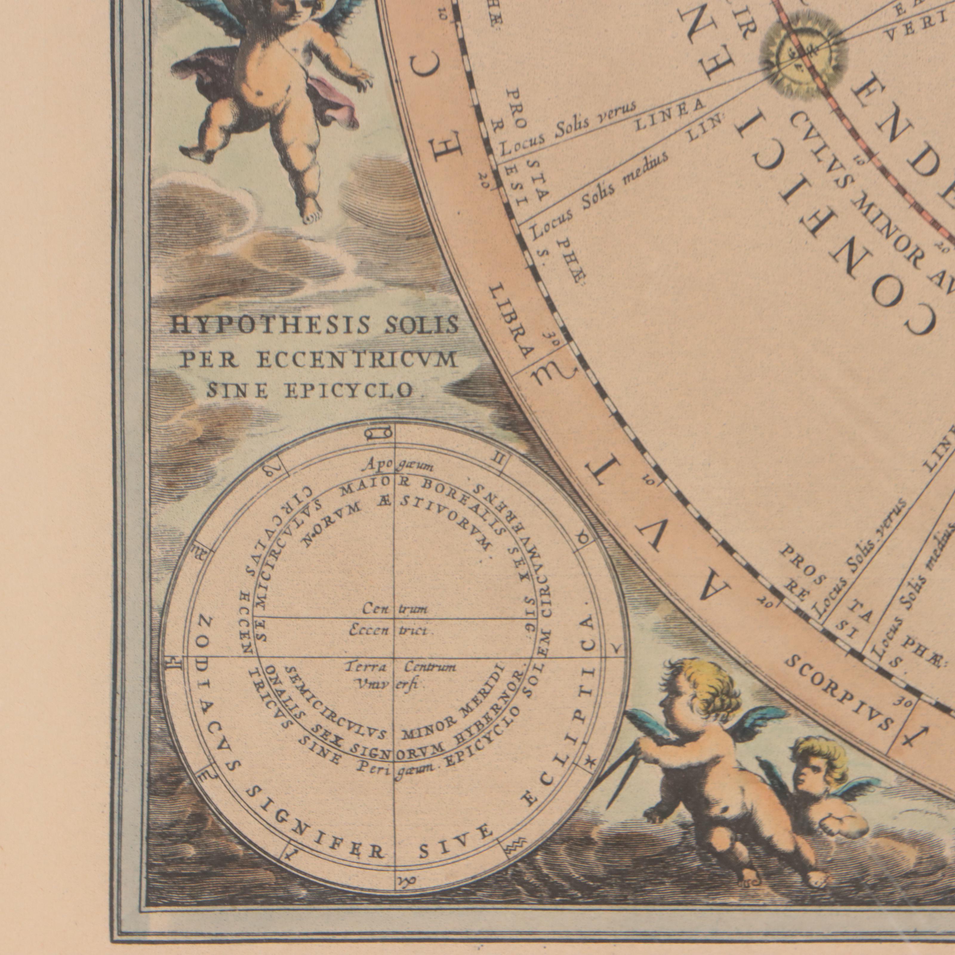After Andreas Cellarius Hand-Colored Lithographs of Celestial Charts | EBTH