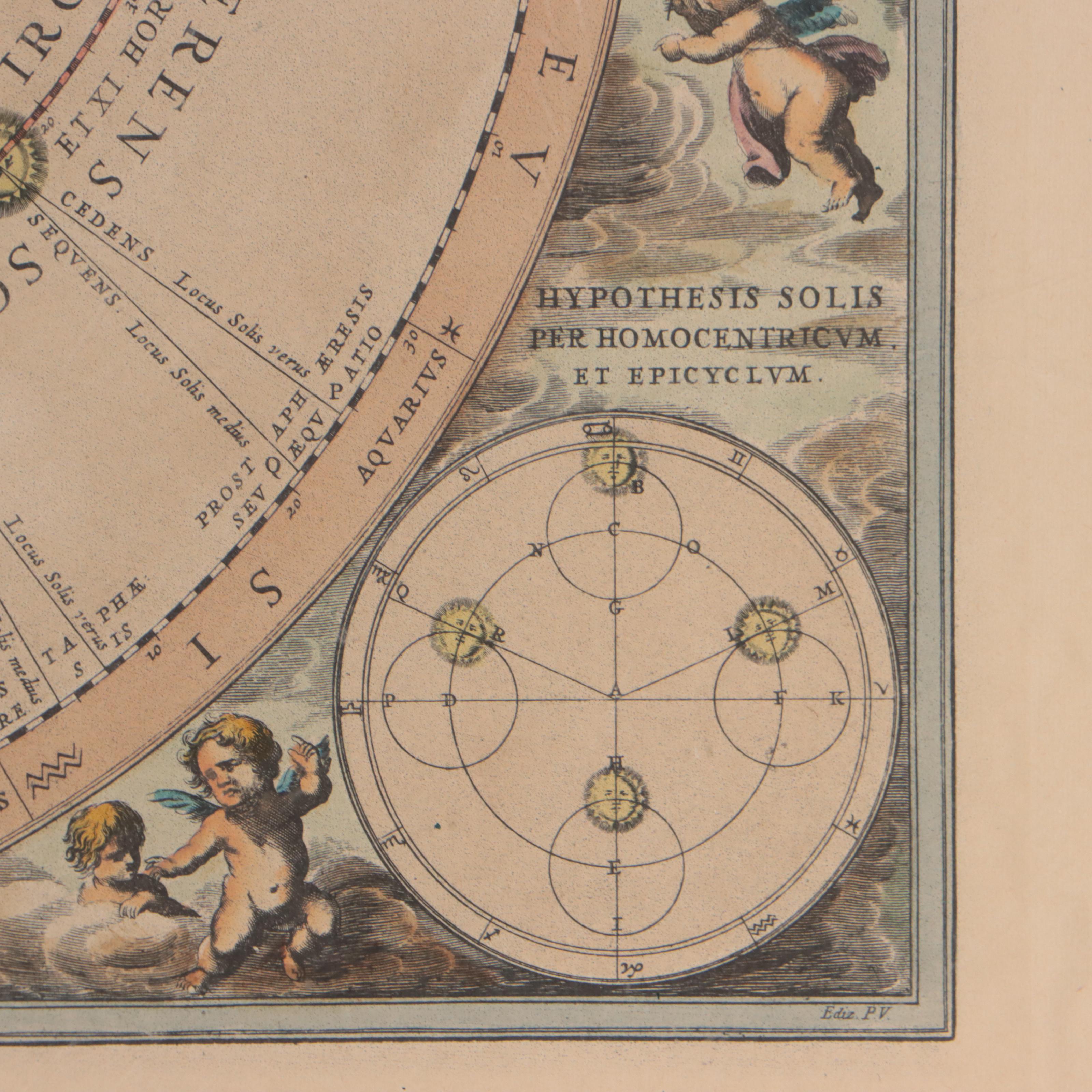 After Andreas Cellarius Hand-Colored Lithographs of Celestial Charts | EBTH