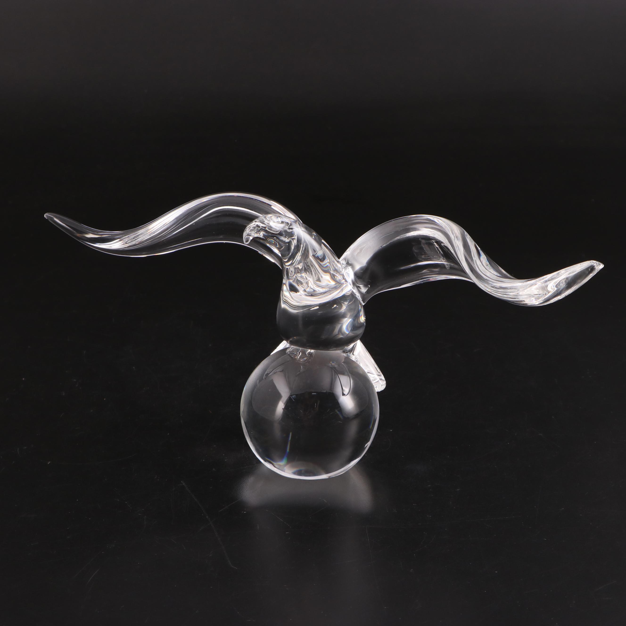 Steuben Art Glass "Eagle" Figurine Designed by James Houston | EBTH