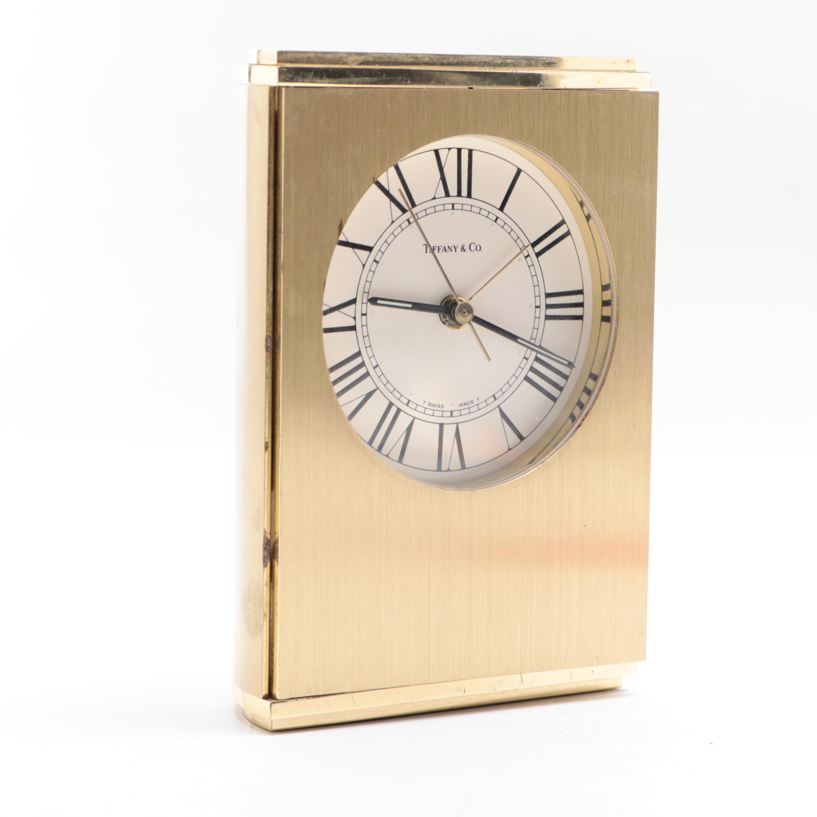 Tiffany & Co. Brass Desk Clock | EBTH
