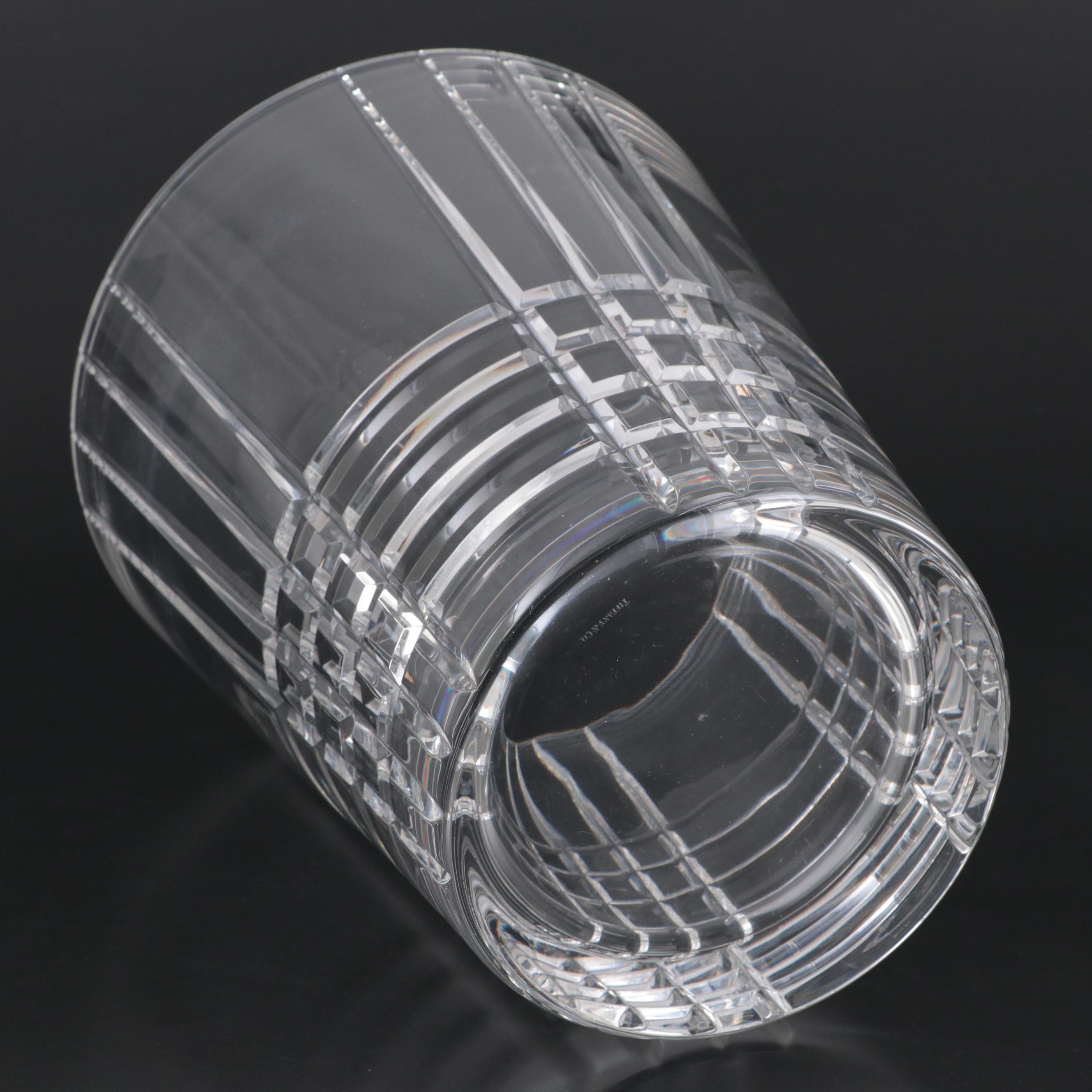Tiffany & Co. "Plaid" Crystal Champagne Ice Bucket | EBTH