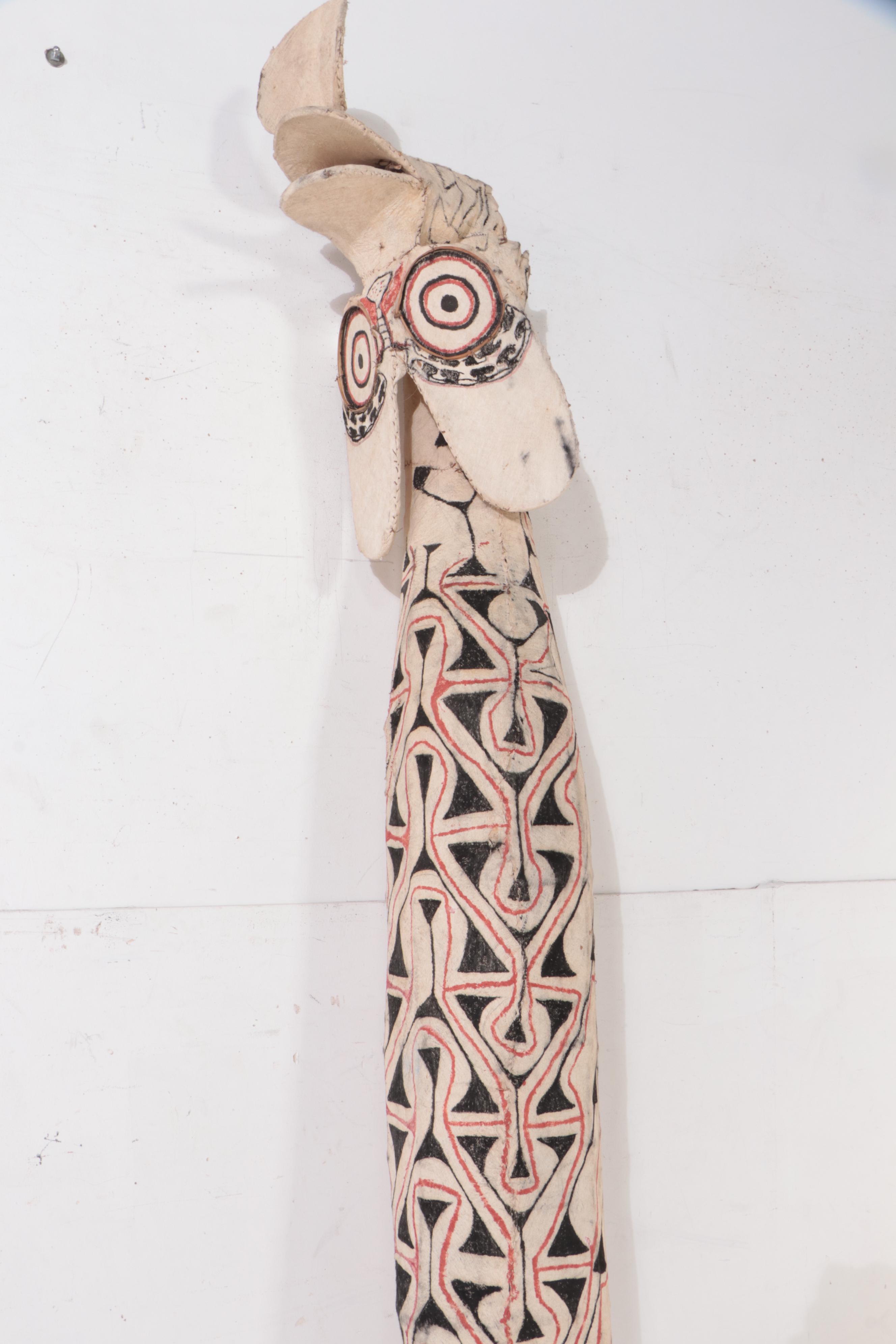 Baining Large-Scale Barkcloth Dance Mask, Papua New Guinea/New Britain ...