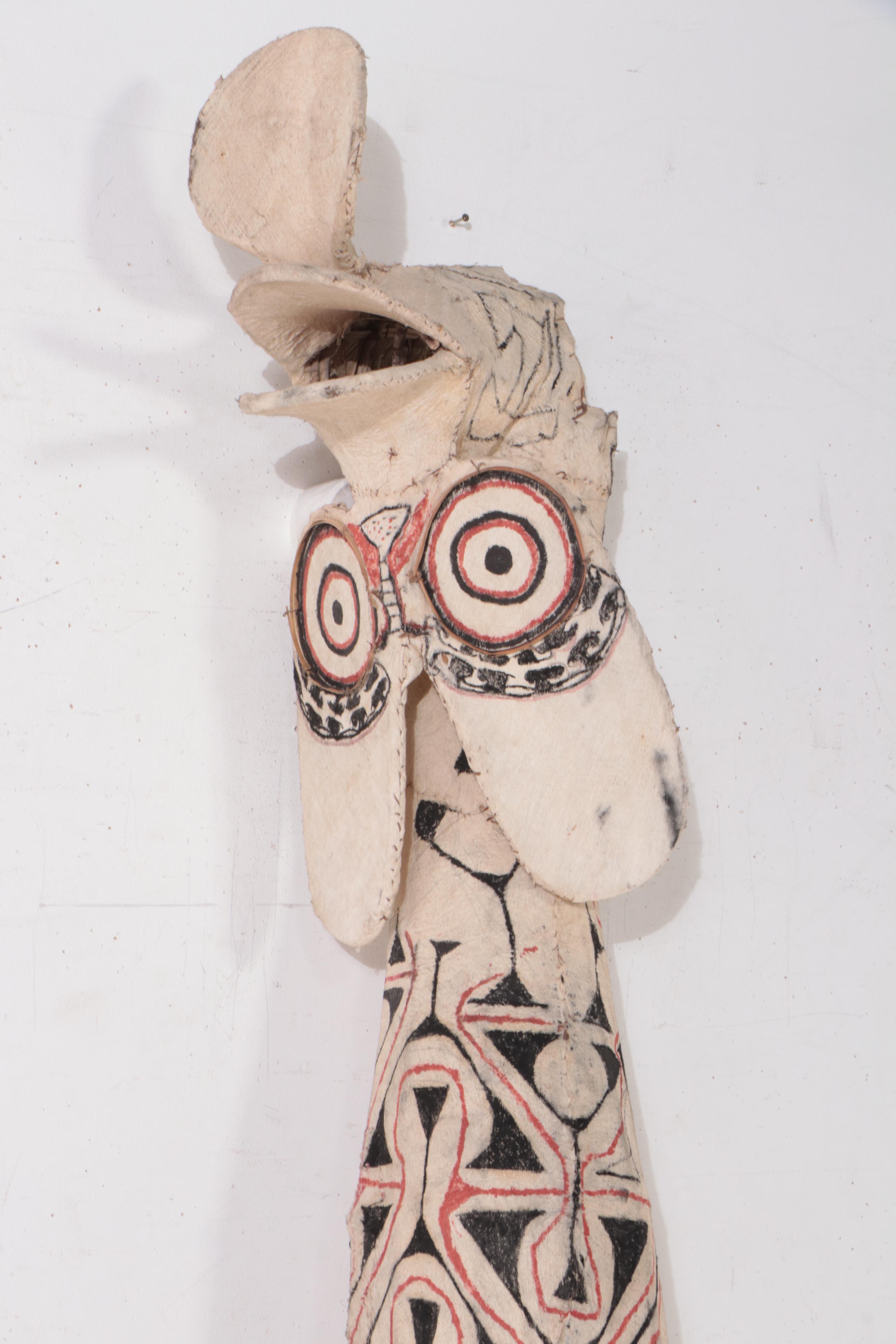 Baining Large-Scale Barkcloth Dance Mask, Papua New Guinea/New Britain ...