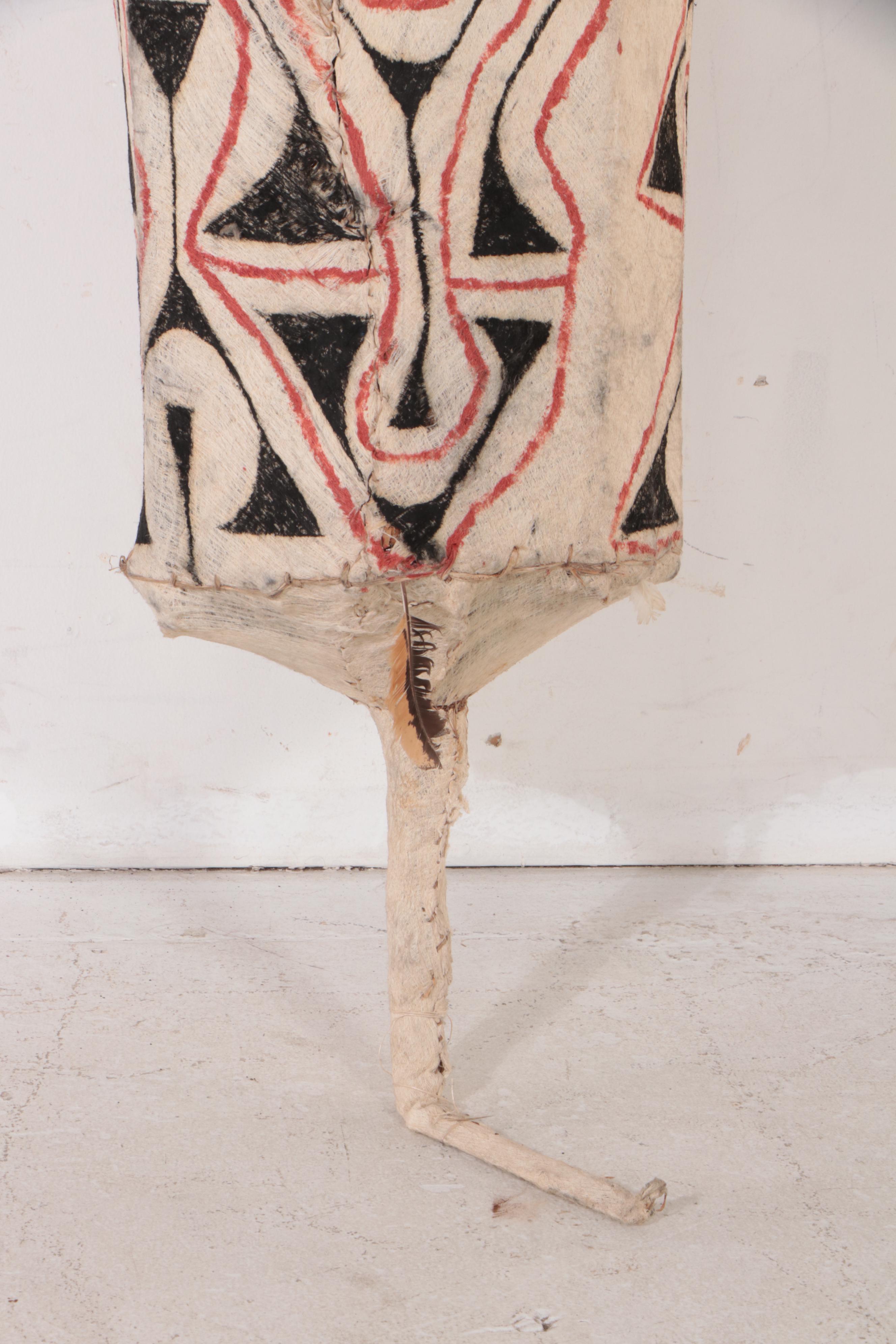 Baining Large-Scale Barkcloth Dance Mask, Papua New Guinea/New Britain ...