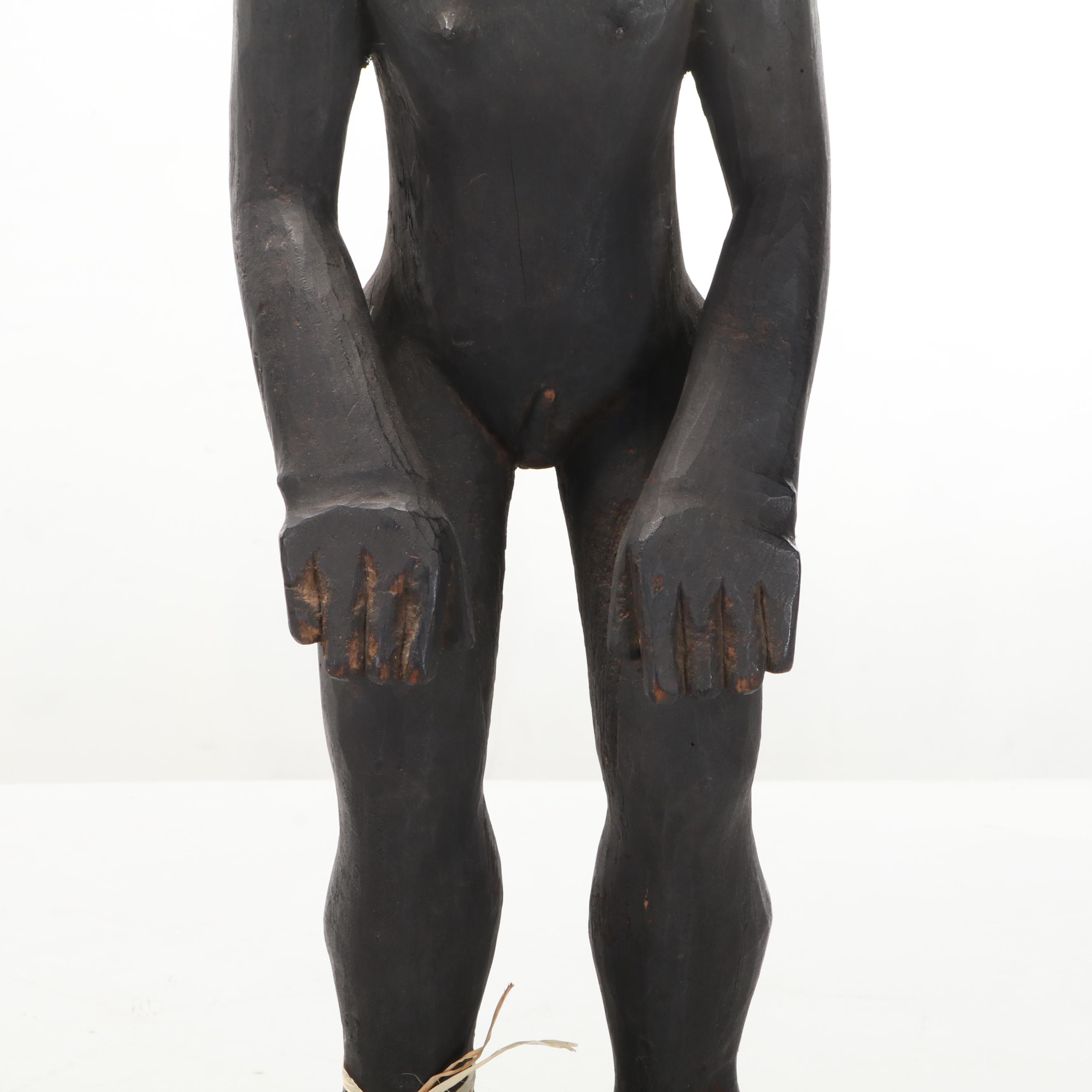 Ifugao "Bulul" Hand-Carved Wooden Figural Sculptures, Early 20th ...