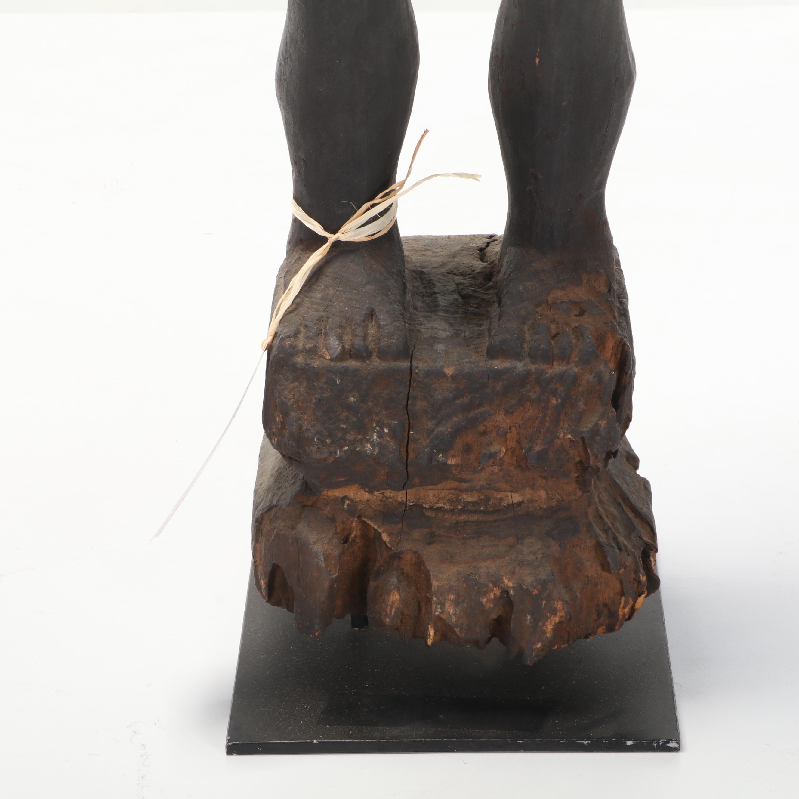 Ifugao "Bulul" Hand-Carved Wooden Figural Sculptures, Early 20th ...