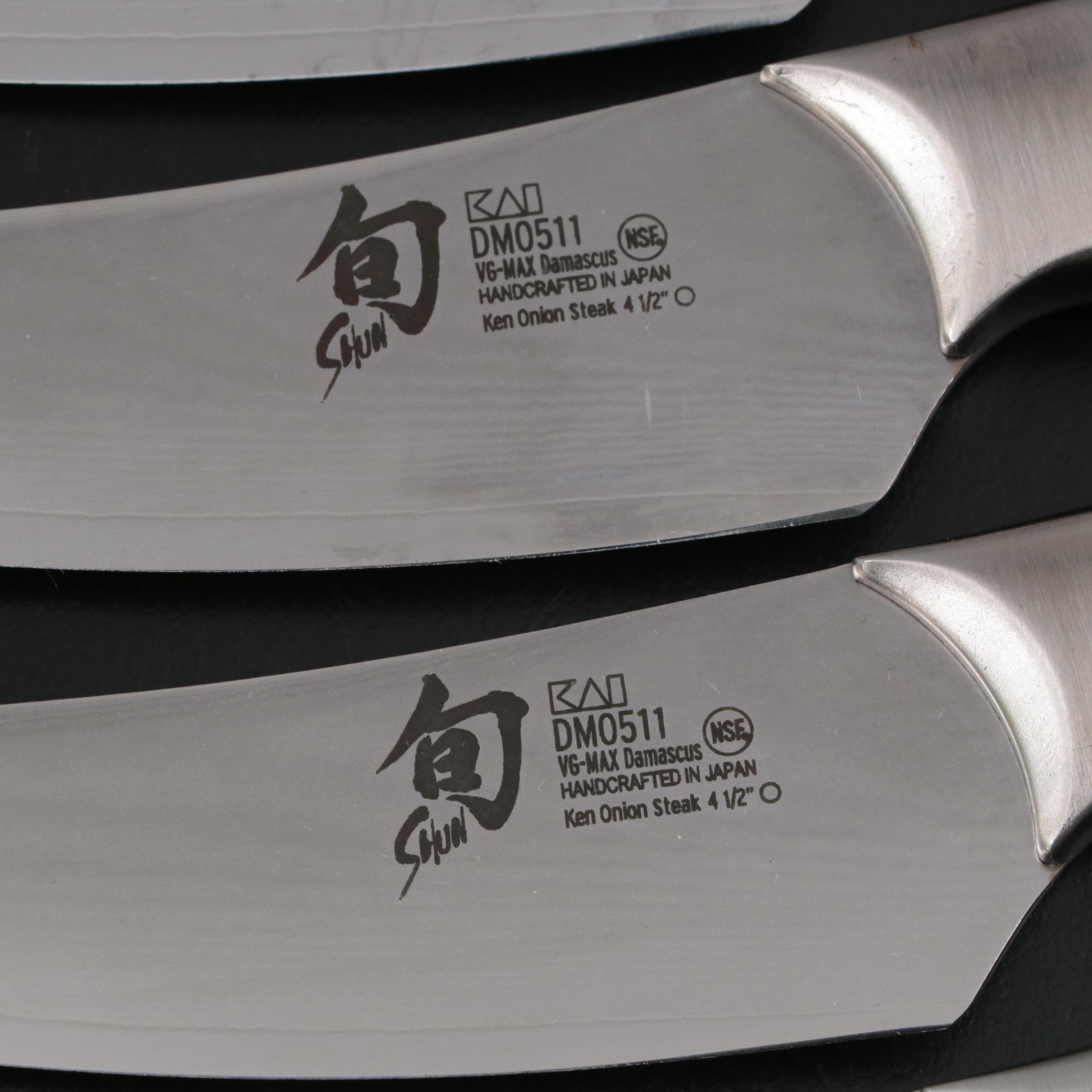 Shun Cutlery Damascus Steel Ken Onion Steak Knives | EBTH