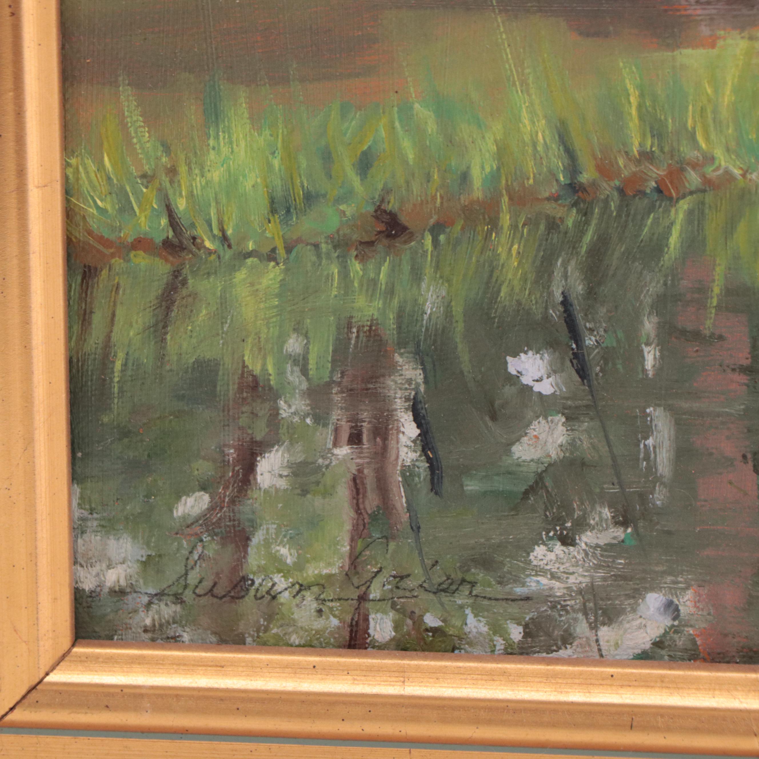 Susan Grier Oil Painting "Reflection in the Woods," 21st Century | EBTH