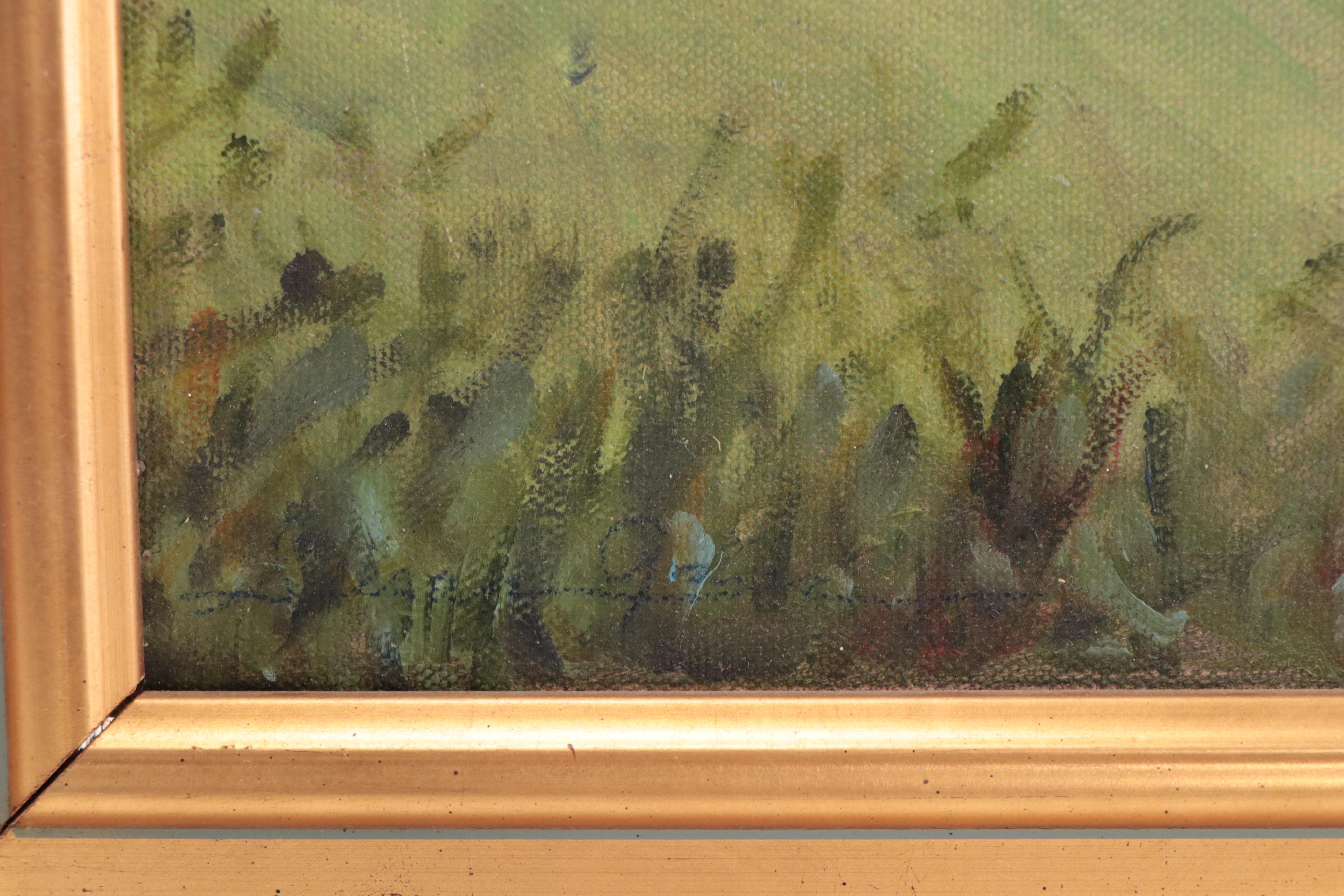 Susan Grier Oil Painting of Residential Landscape, 21st Century | EBTH