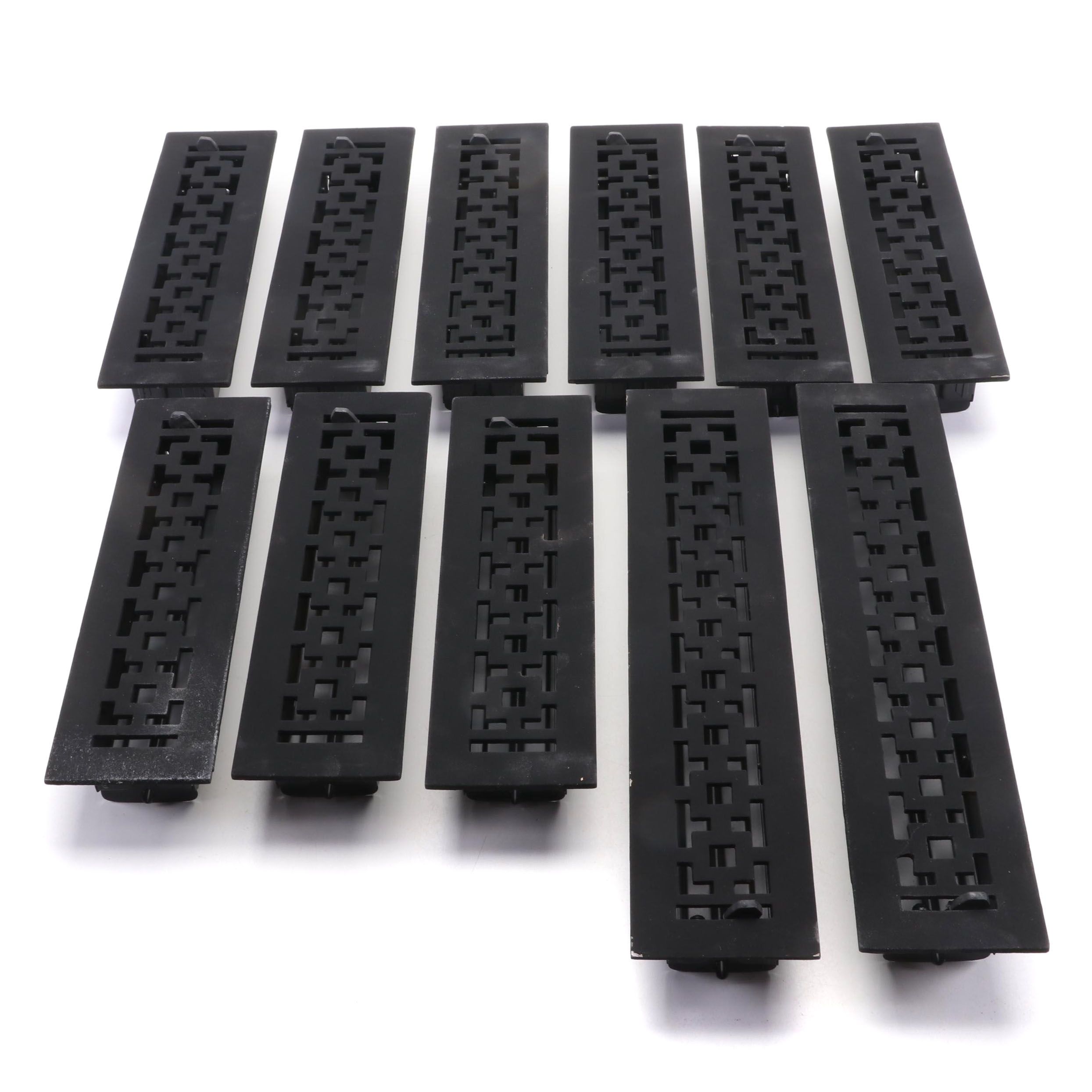 Black Cast Iron Floor Registers | EBTH
