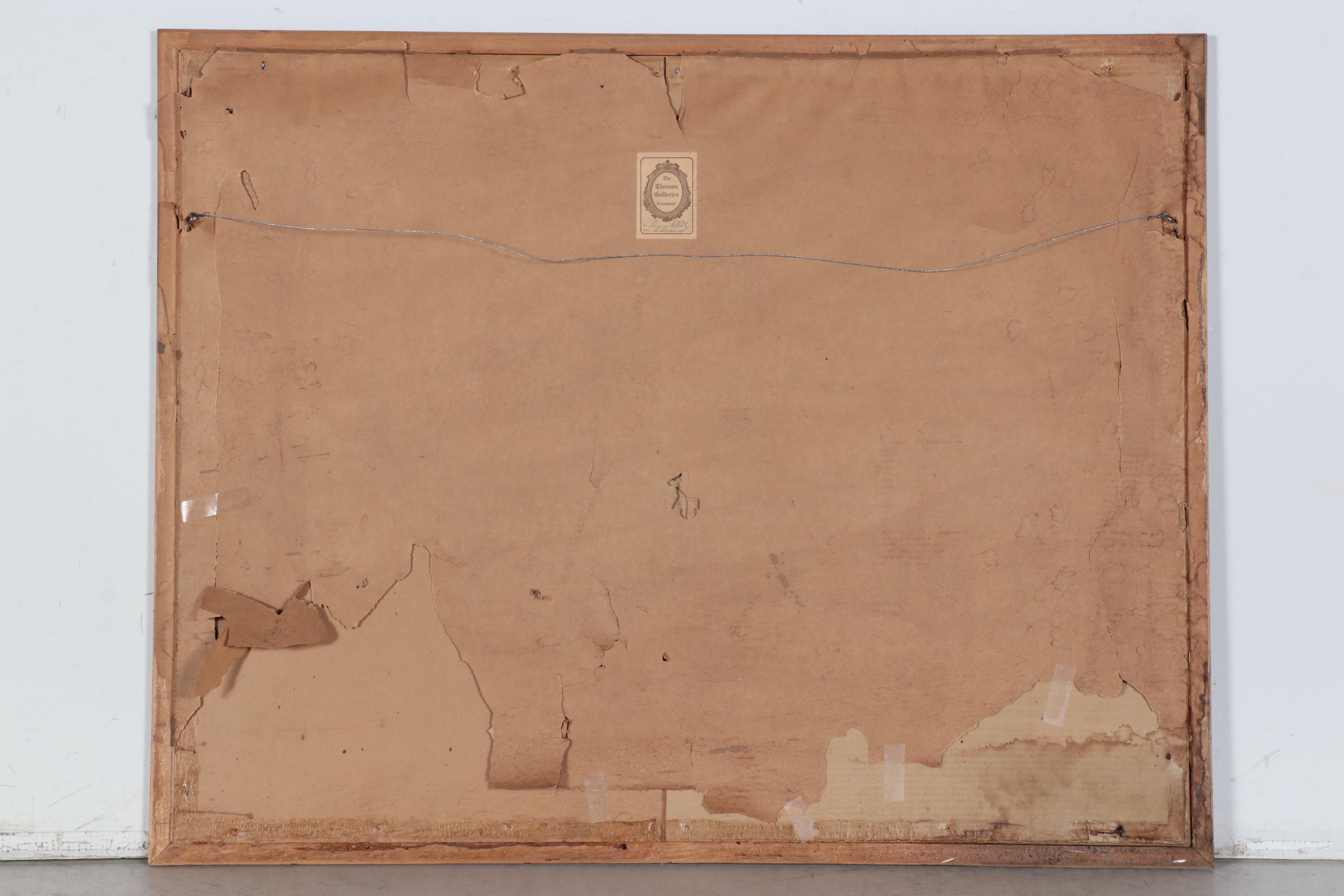 John Becker and Stuart Ball Lithograph Map of Cincinnati, Mid-20th ...