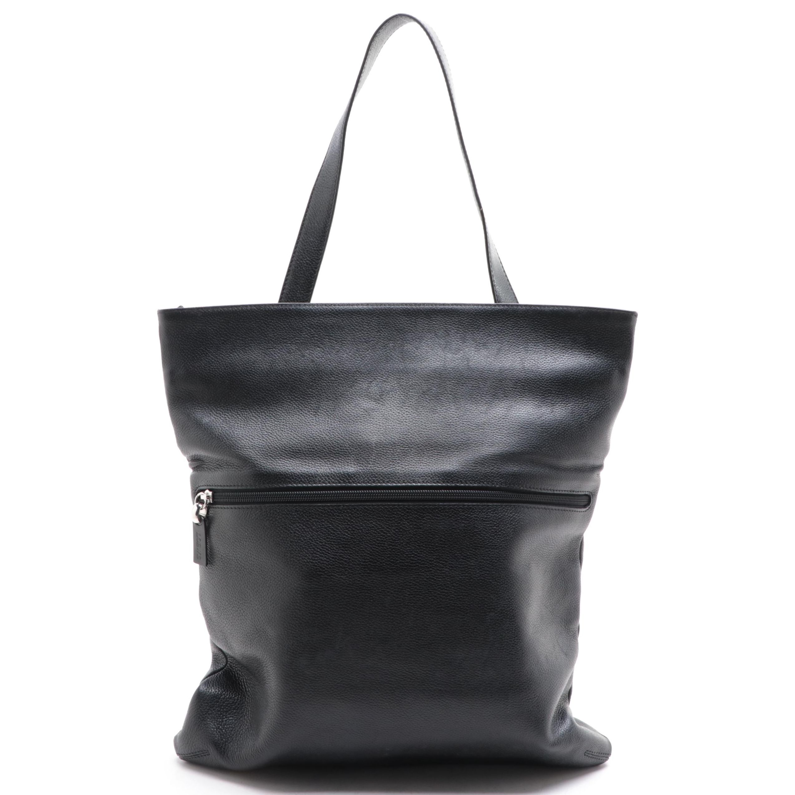Loewe Slim Fold-Over Shoulder Bag in Black Leather | EBTH