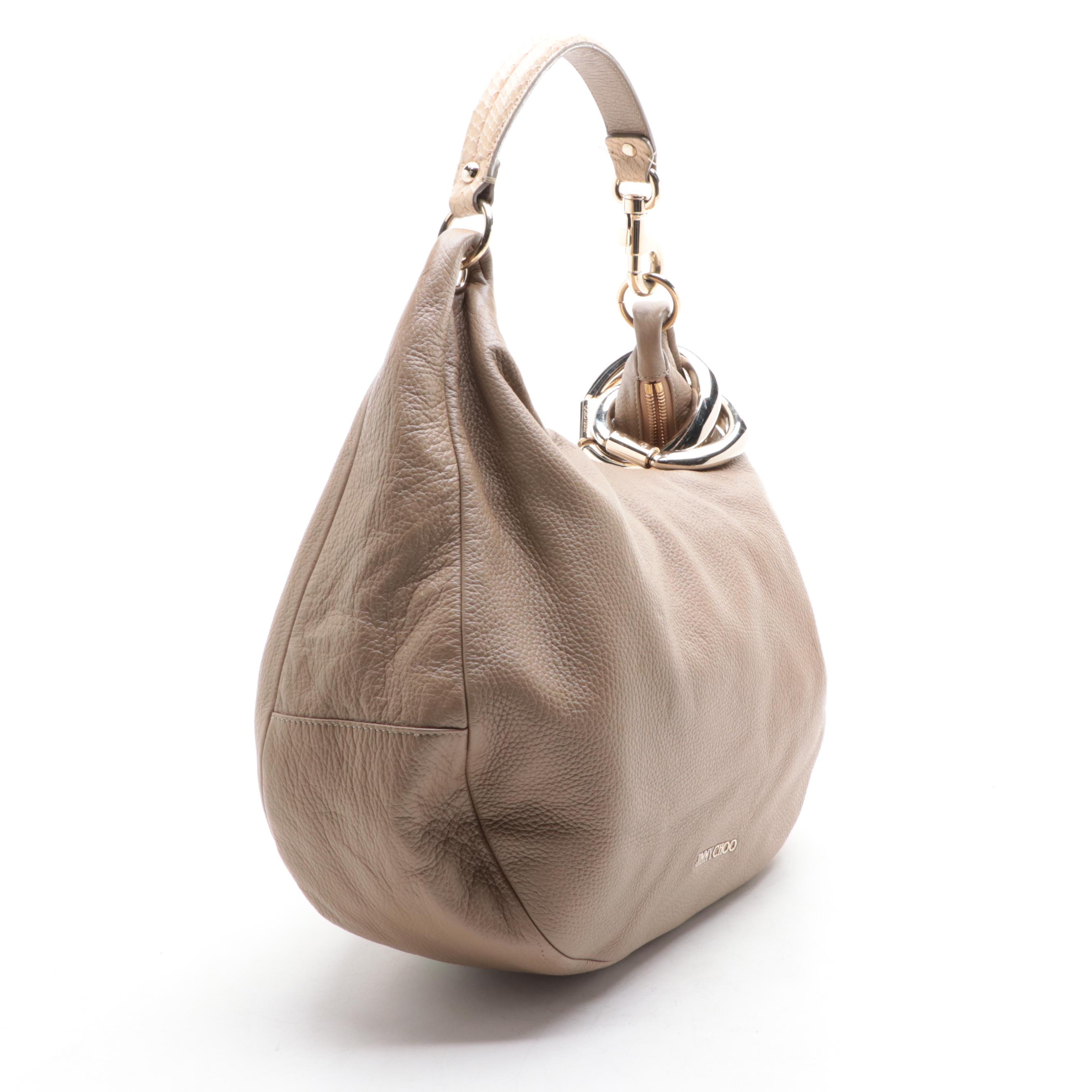 Jimmy Choo Sky Hobo Bag in Pebbled Leather | EBTH