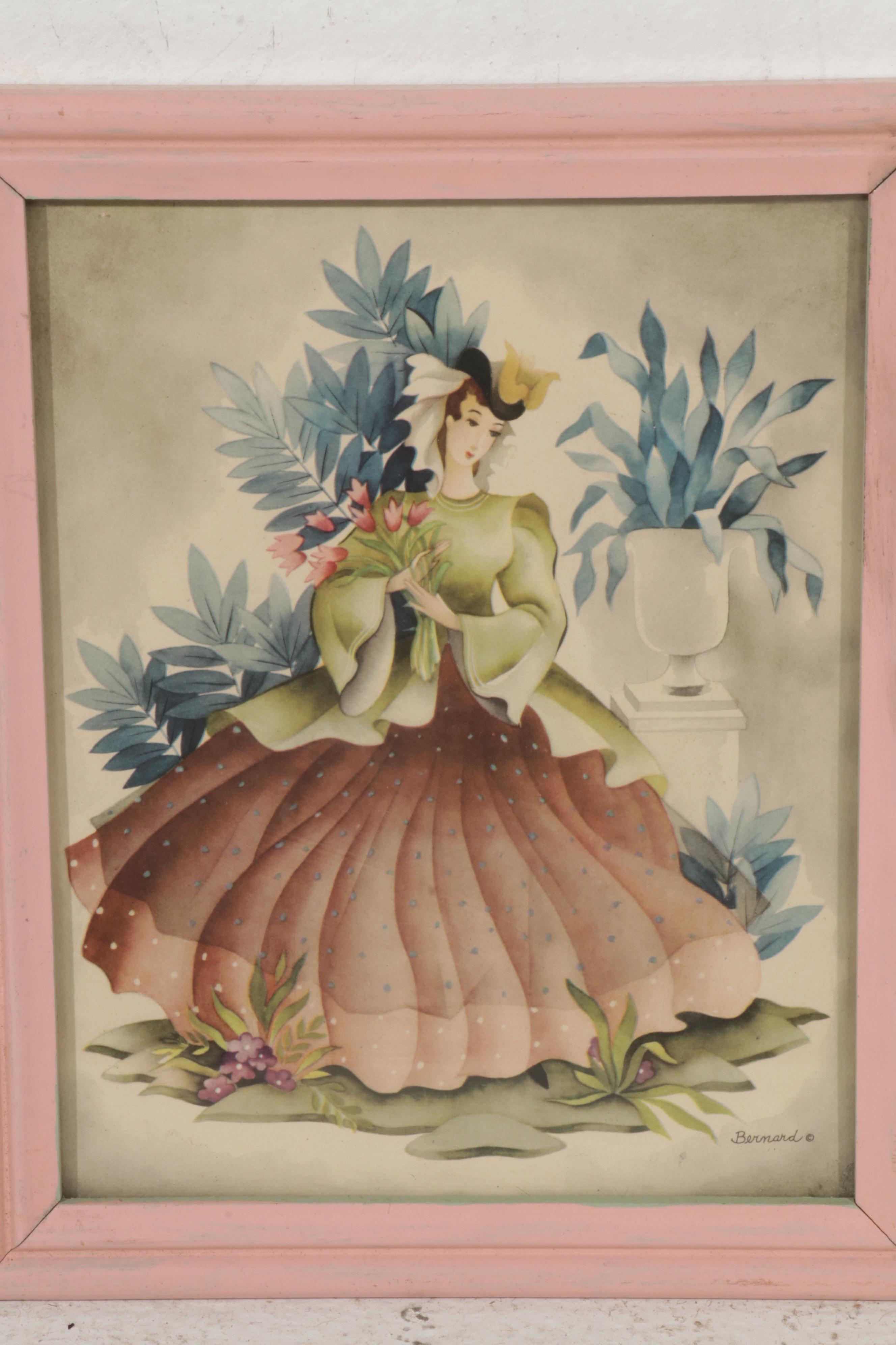 Offset Lithographs of Women and Floral Still Lifes, Circa 1965 | EBTH