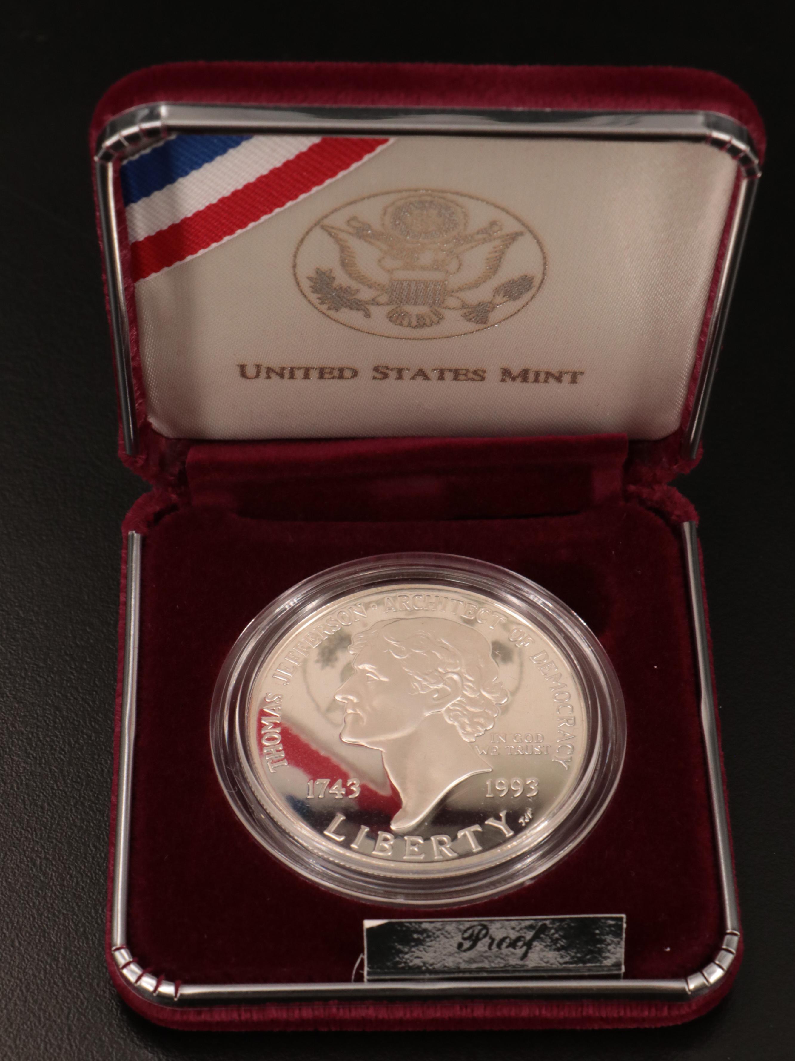 Five Different Modern Commemorative Proof Silver Dollars | EBTH