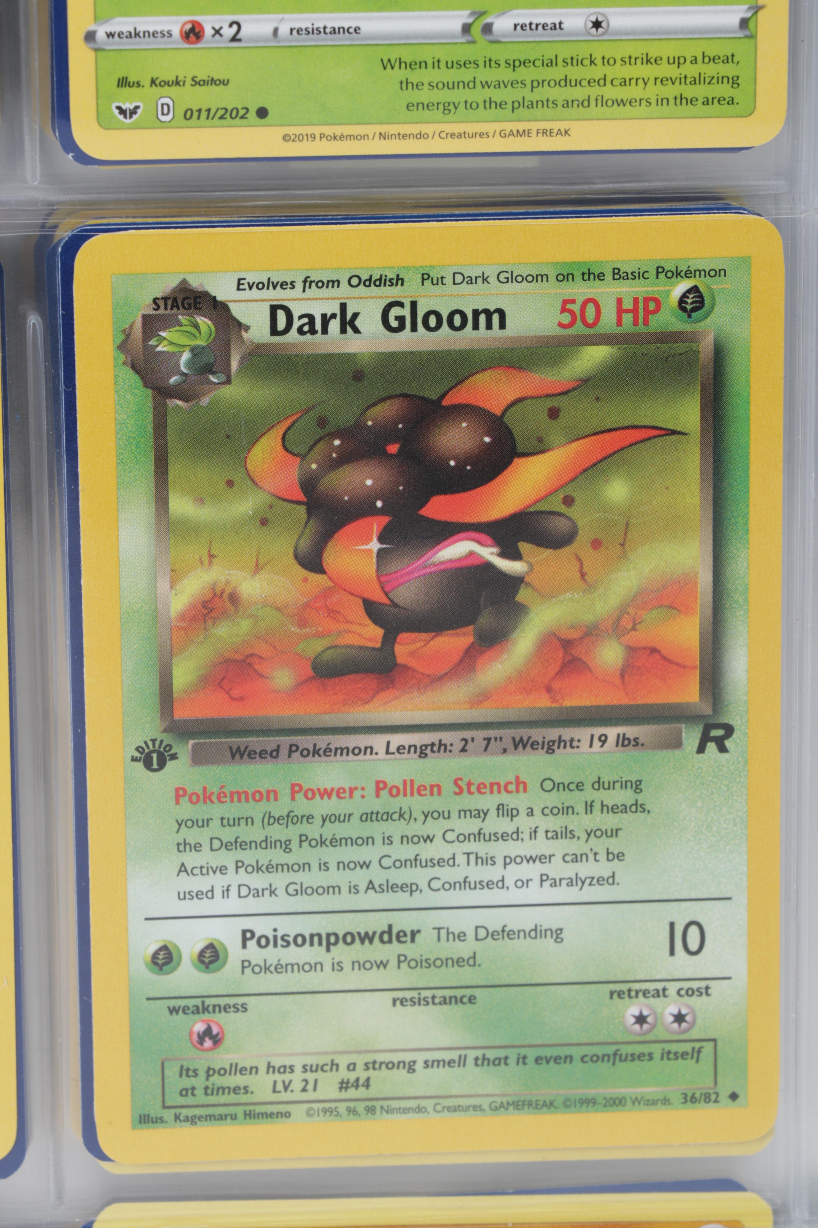 Pokémon Trading Cards Including First Edition Brock's Sandshrew, 1999 ...