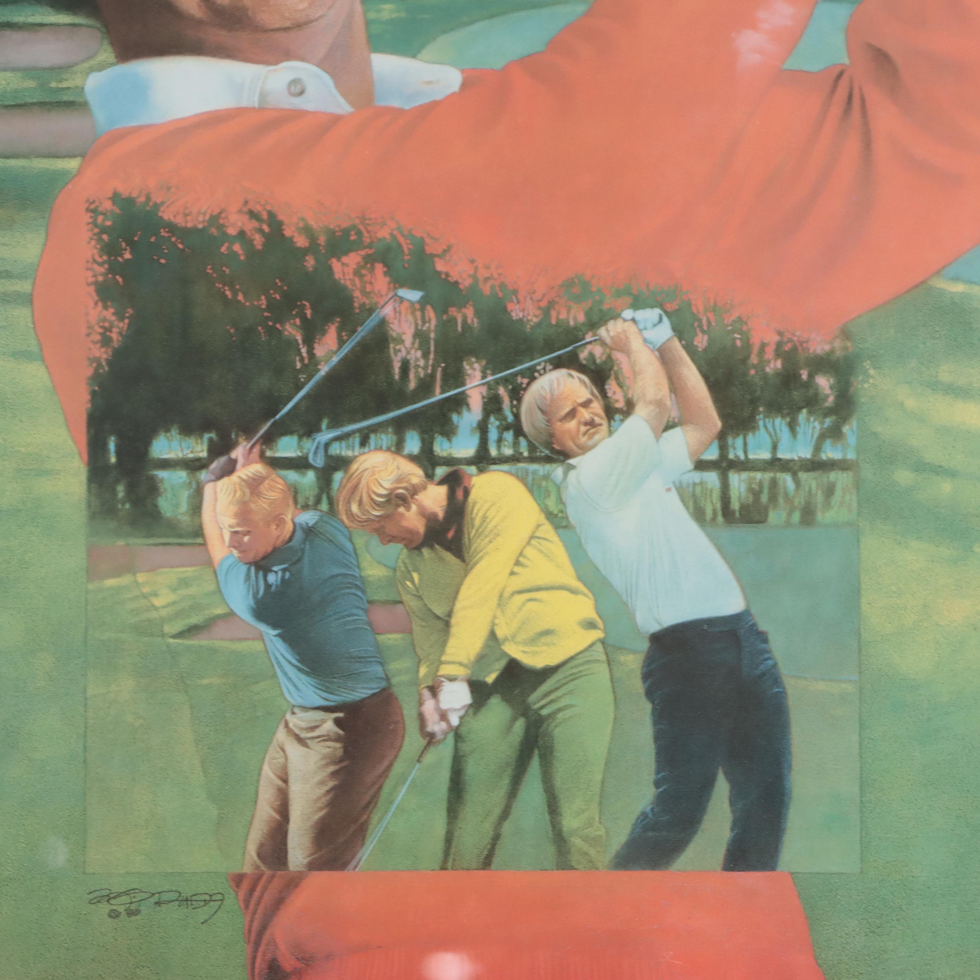 Jack Nicklaus and PGA Masters Champions Collection Offset Lithograph ...