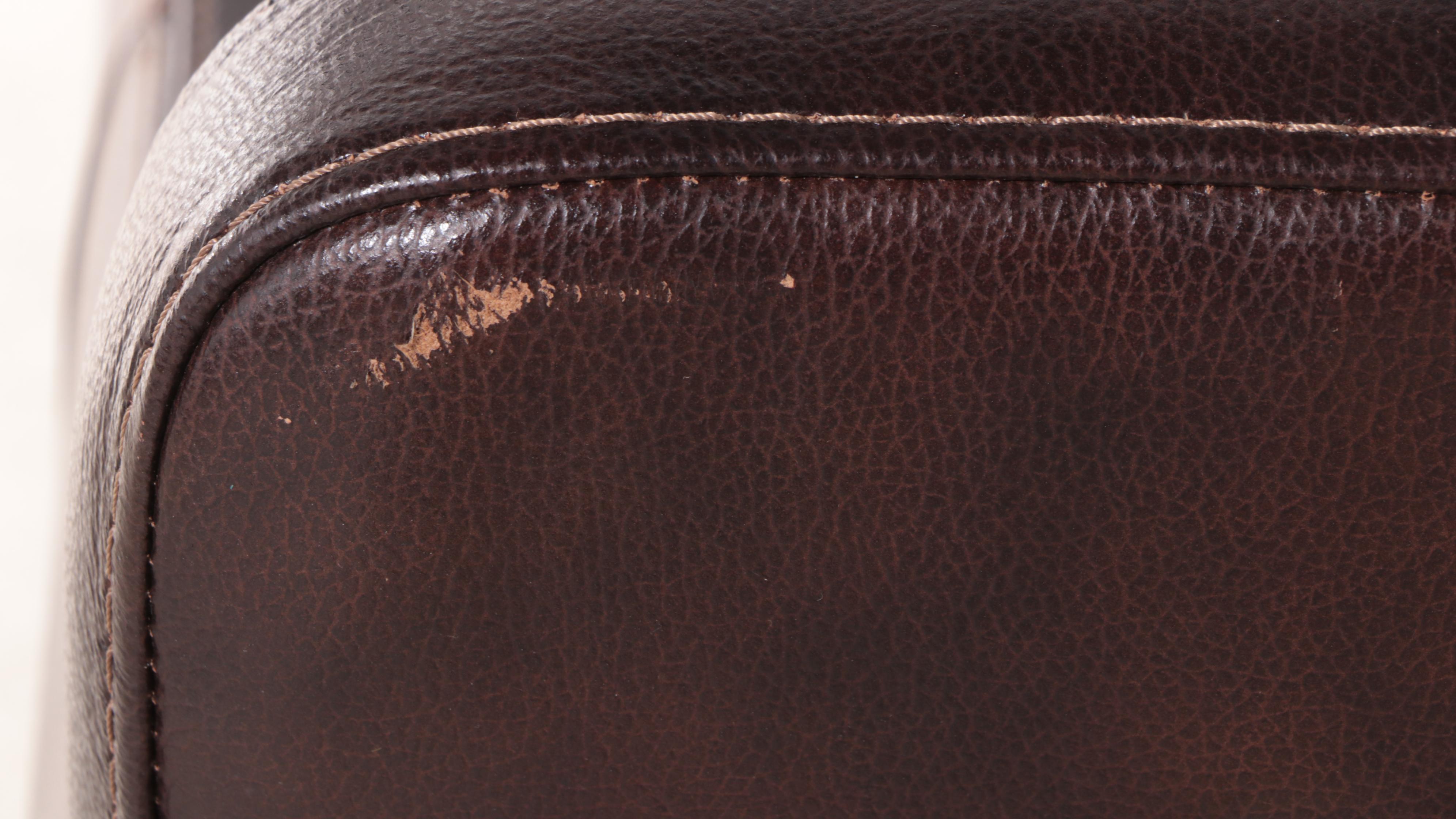 Simon Li "Chanton" Brown Leather Sofa | EBTH