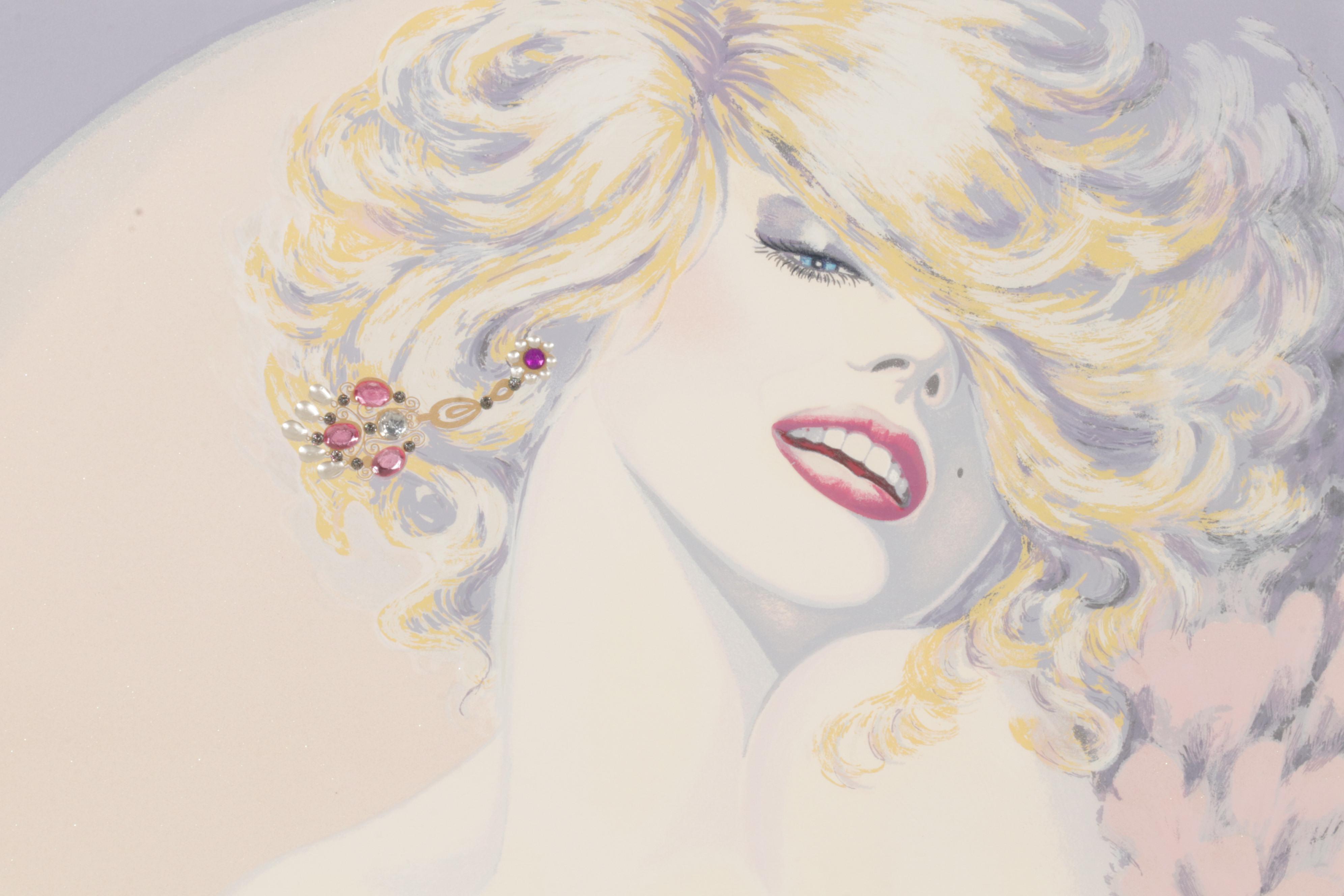 Mary Vickers Embellished Serigraph "Golden Girl," Late 20th Century | EBTH