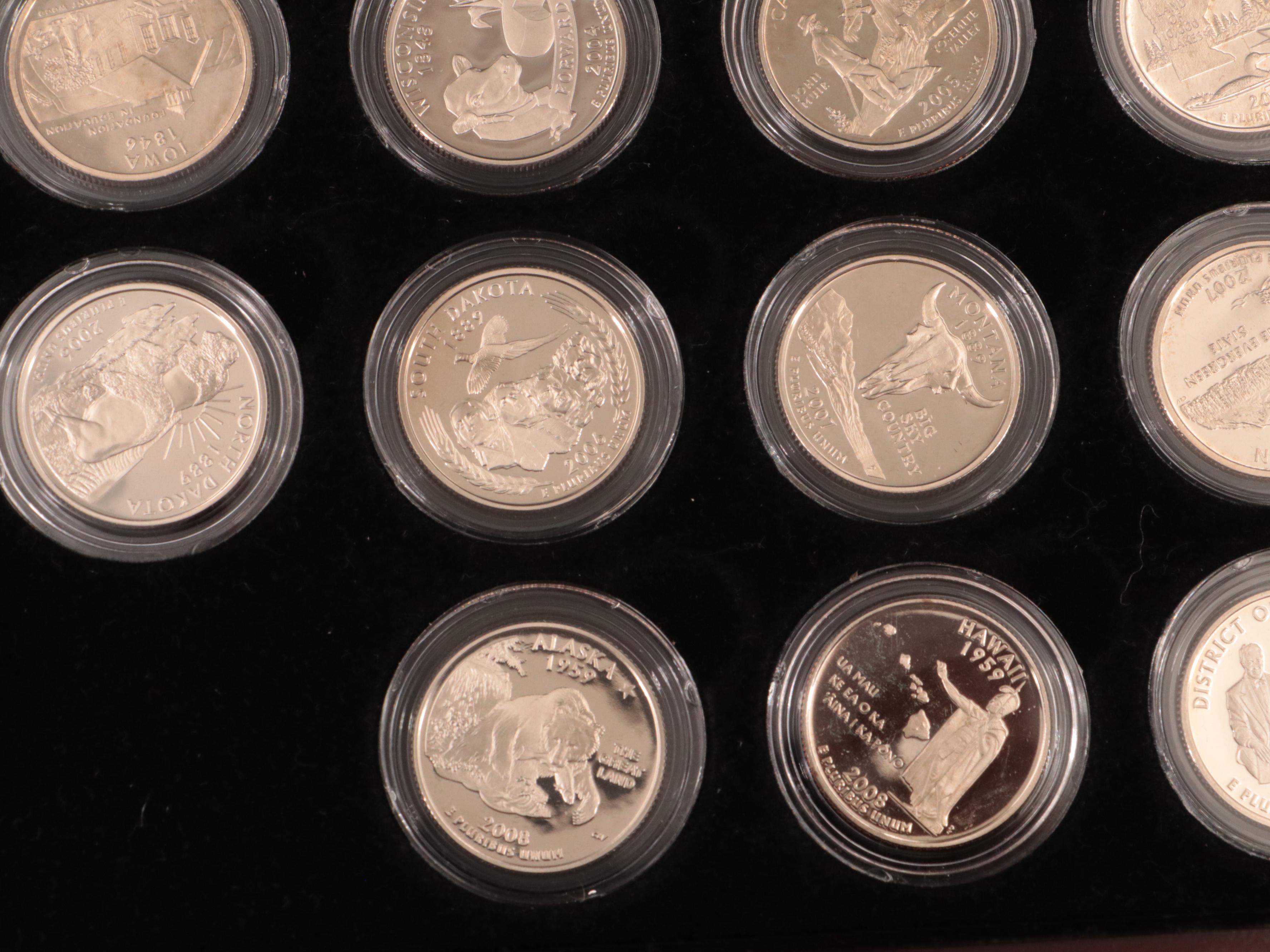 Complete Collection of Proof State and Territories Quarters | EBTH