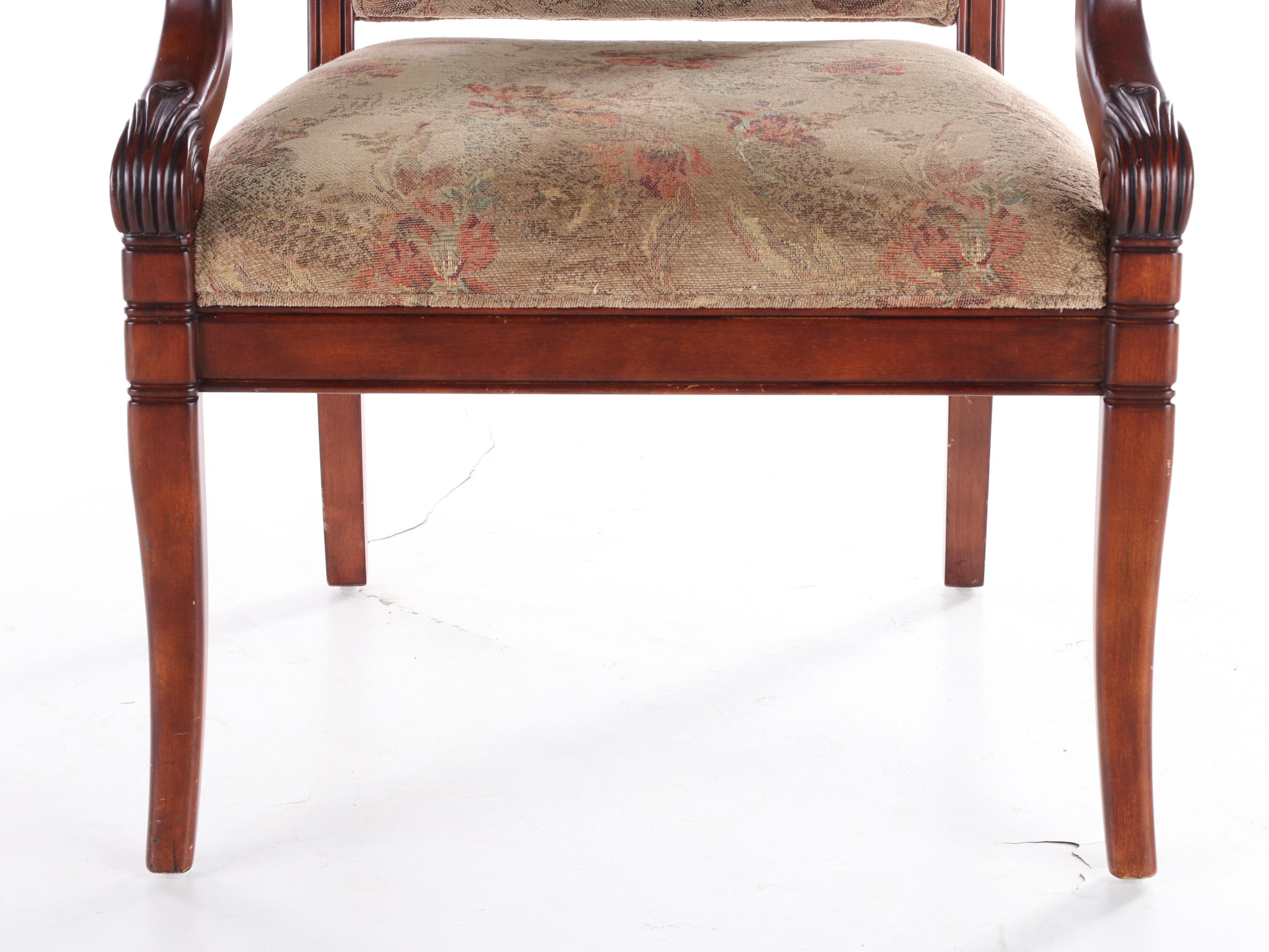 Sam Moore Furniture Neoclassical Style Hardwood and Custom-Upholstered ...