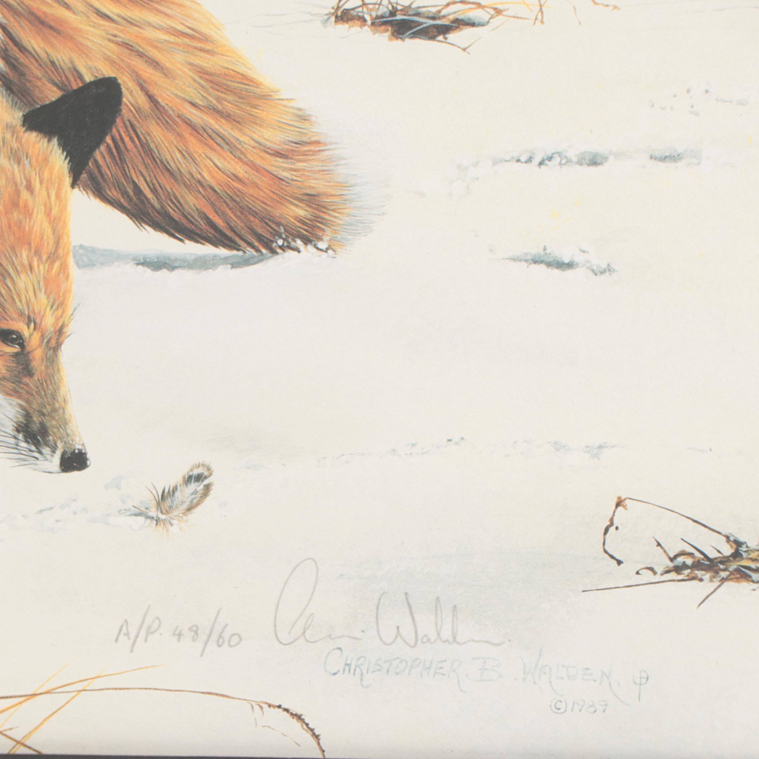 Christopher B. Walden Offset Lithograph "Tell Tail Feather" | EBTH