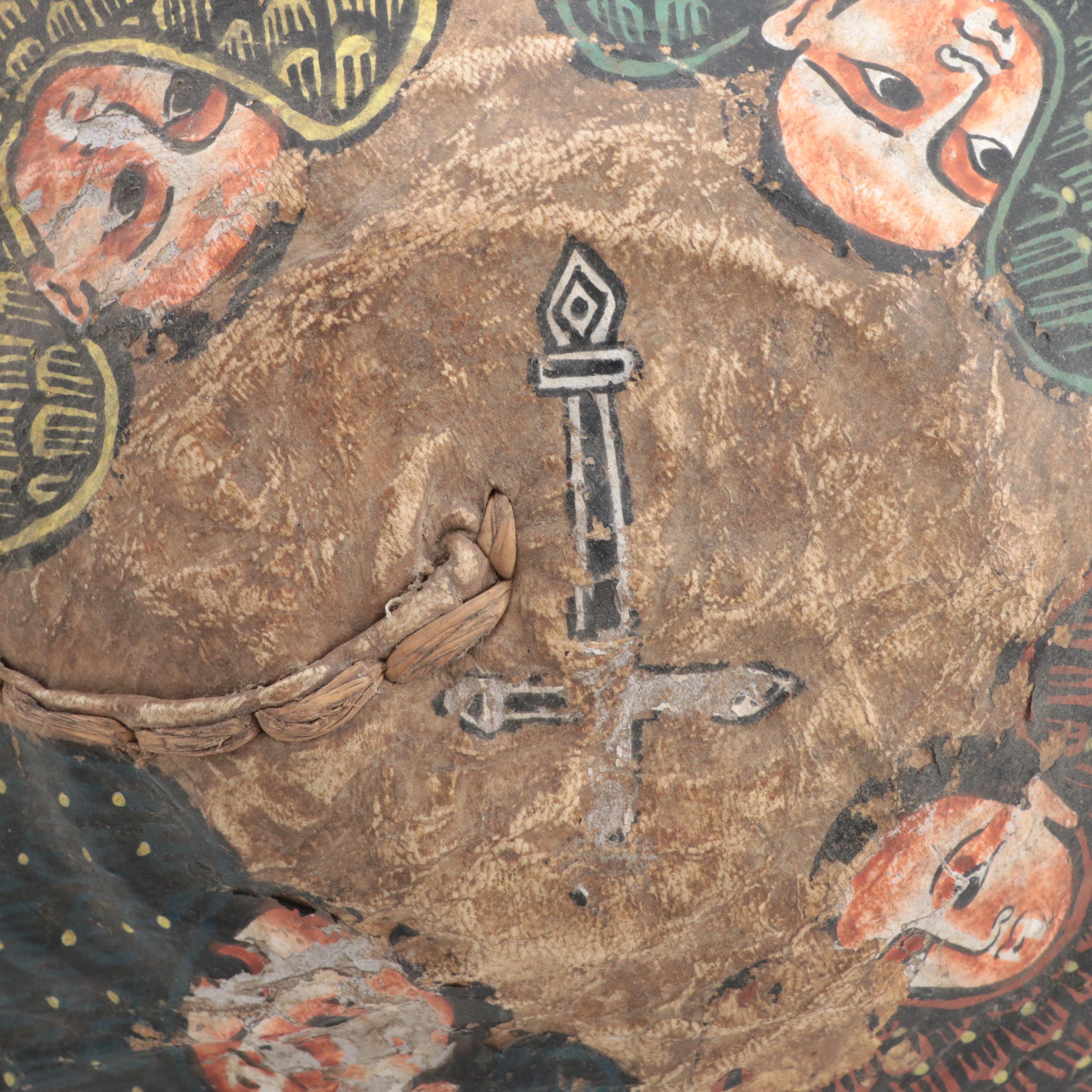 Ethiopian Coptic Hand-Painted Food Basket | EBTH