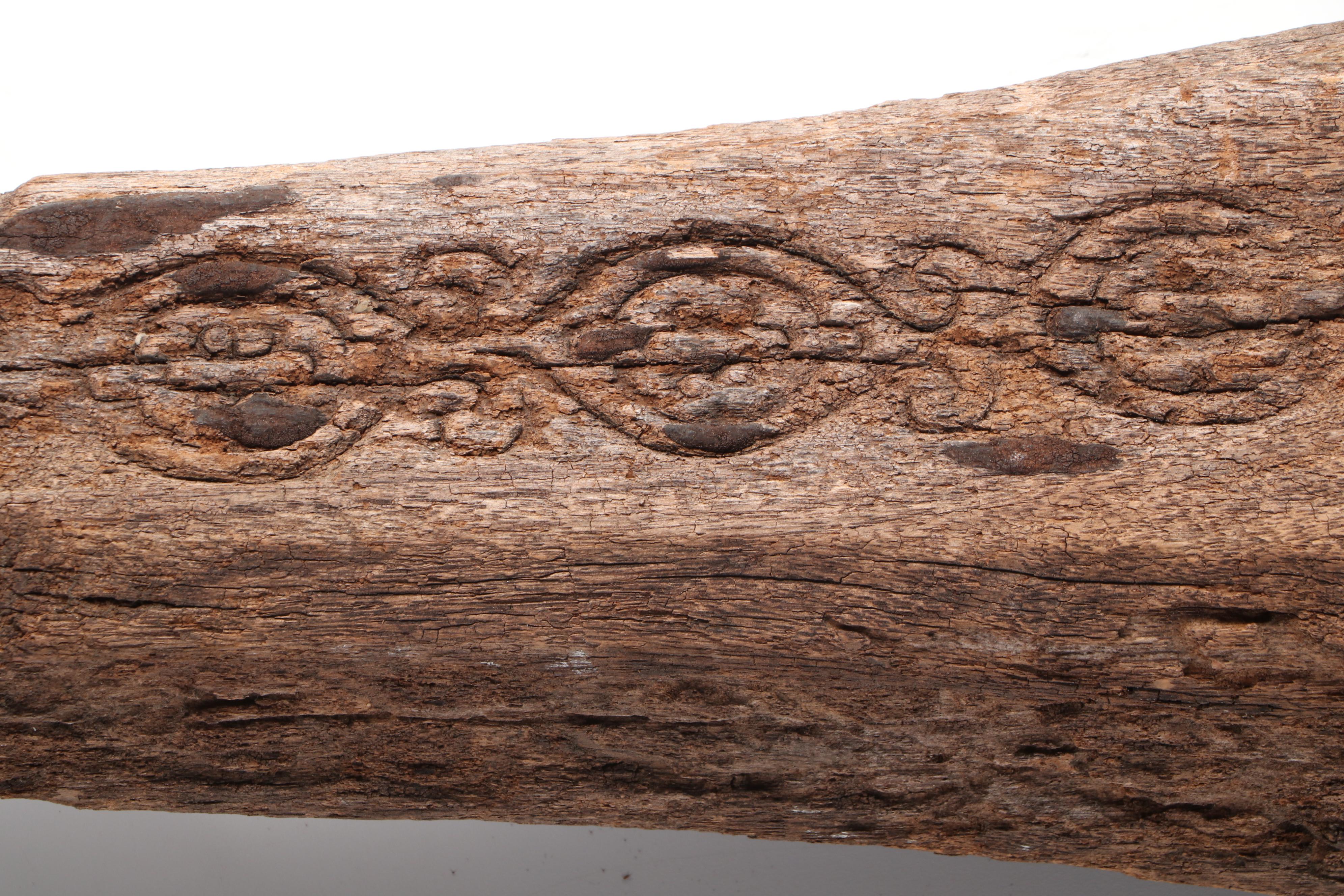 Sulu Archipelago "Sunduk" Carved Wood Male Burial Site Marker, Early ...