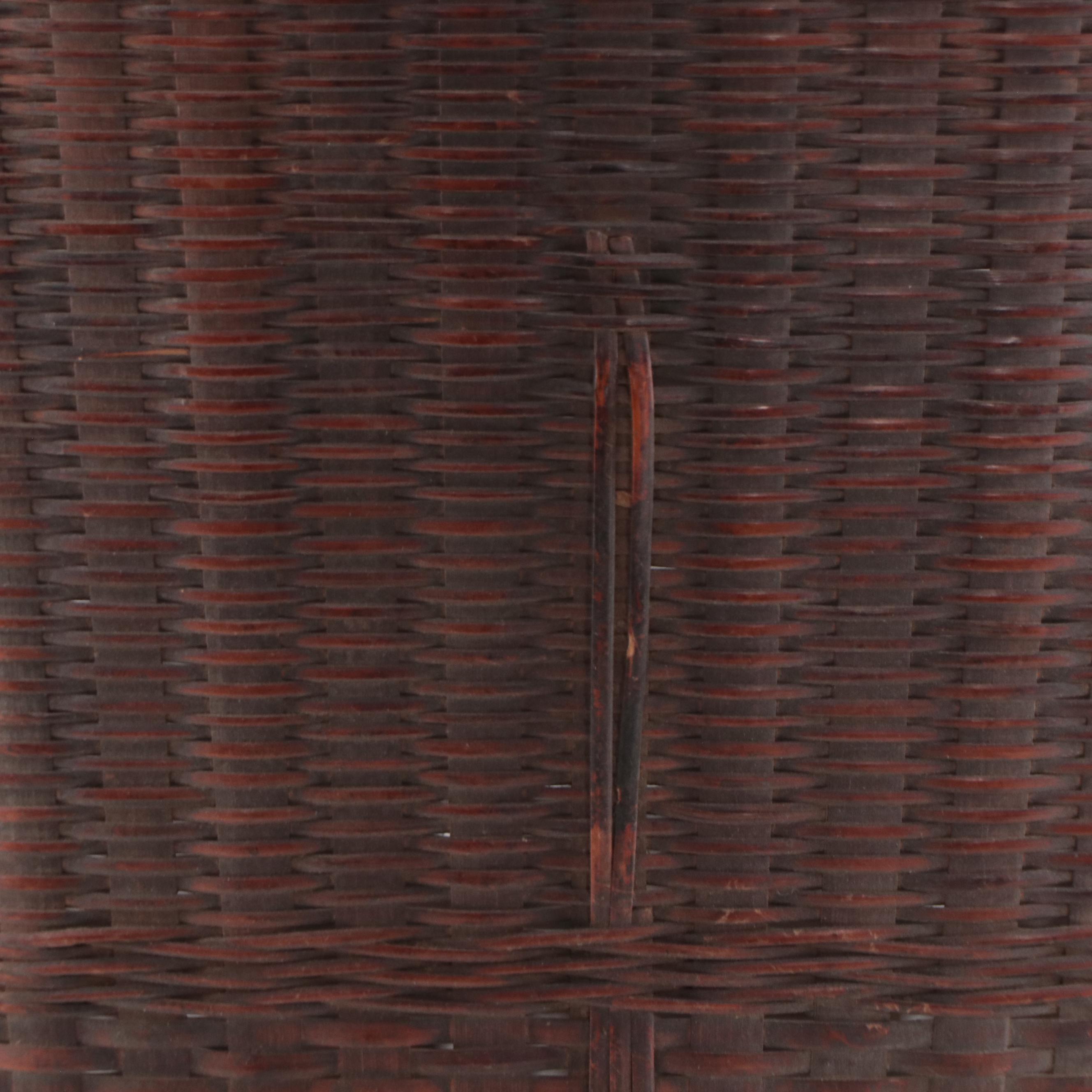 Philipine Woven Reed Back Pack Basket | EBTH