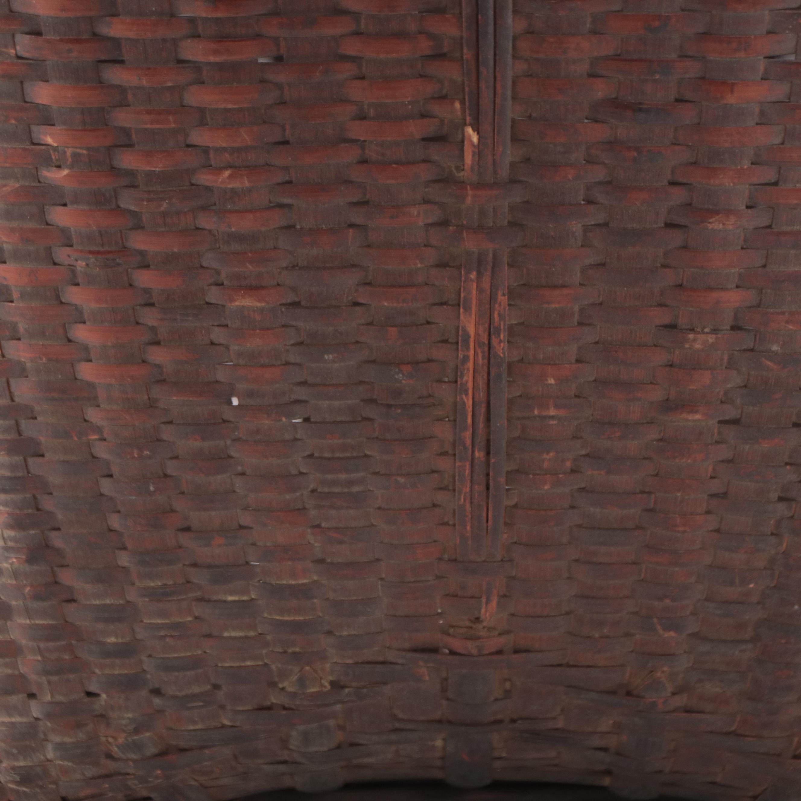 Philipine Woven Reed Back Pack Basket | EBTH