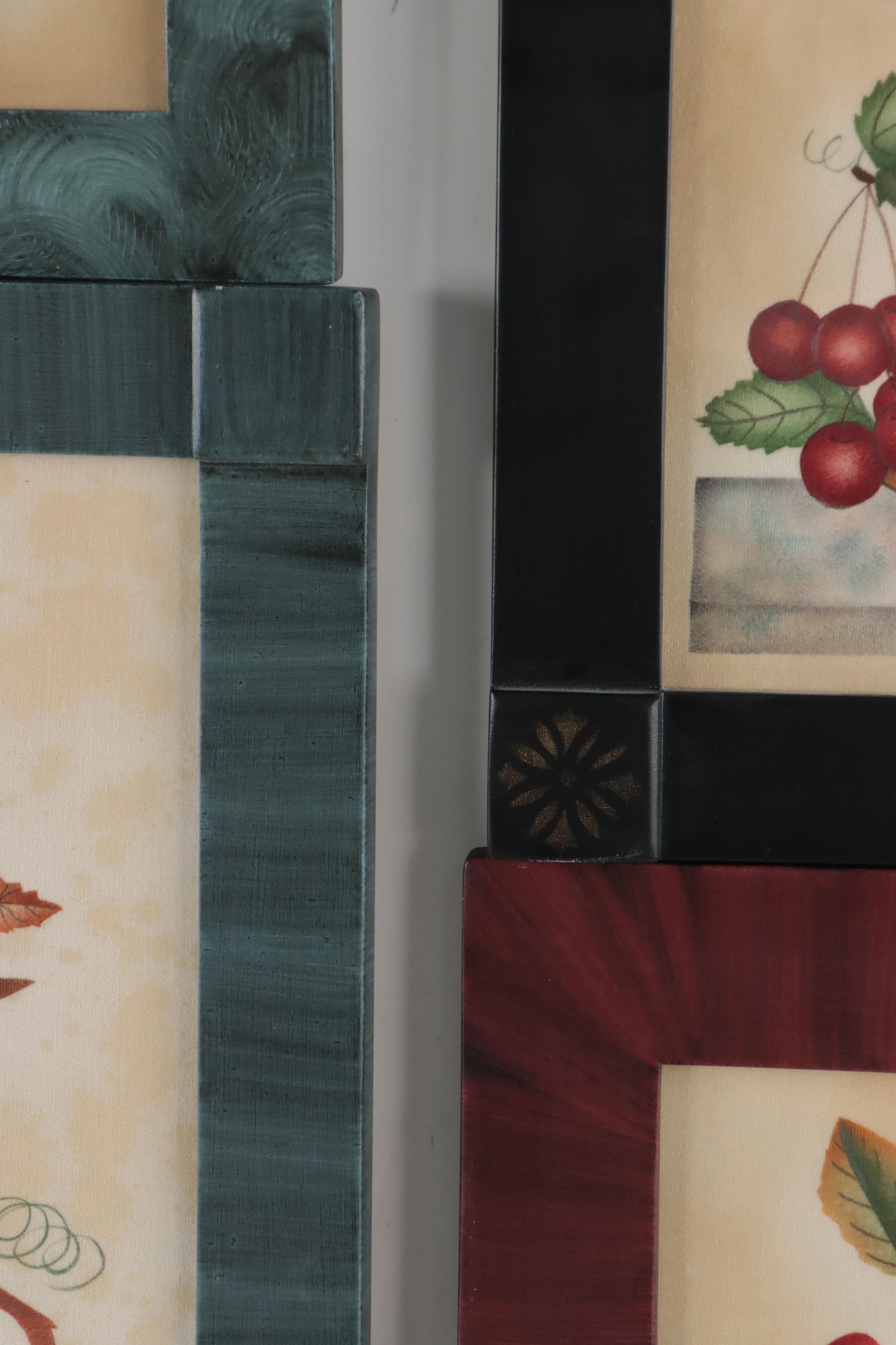 Nancy Rosier Folk Art Theorem Stencil Paintings of Fruit, 1995-1996 | EBTH