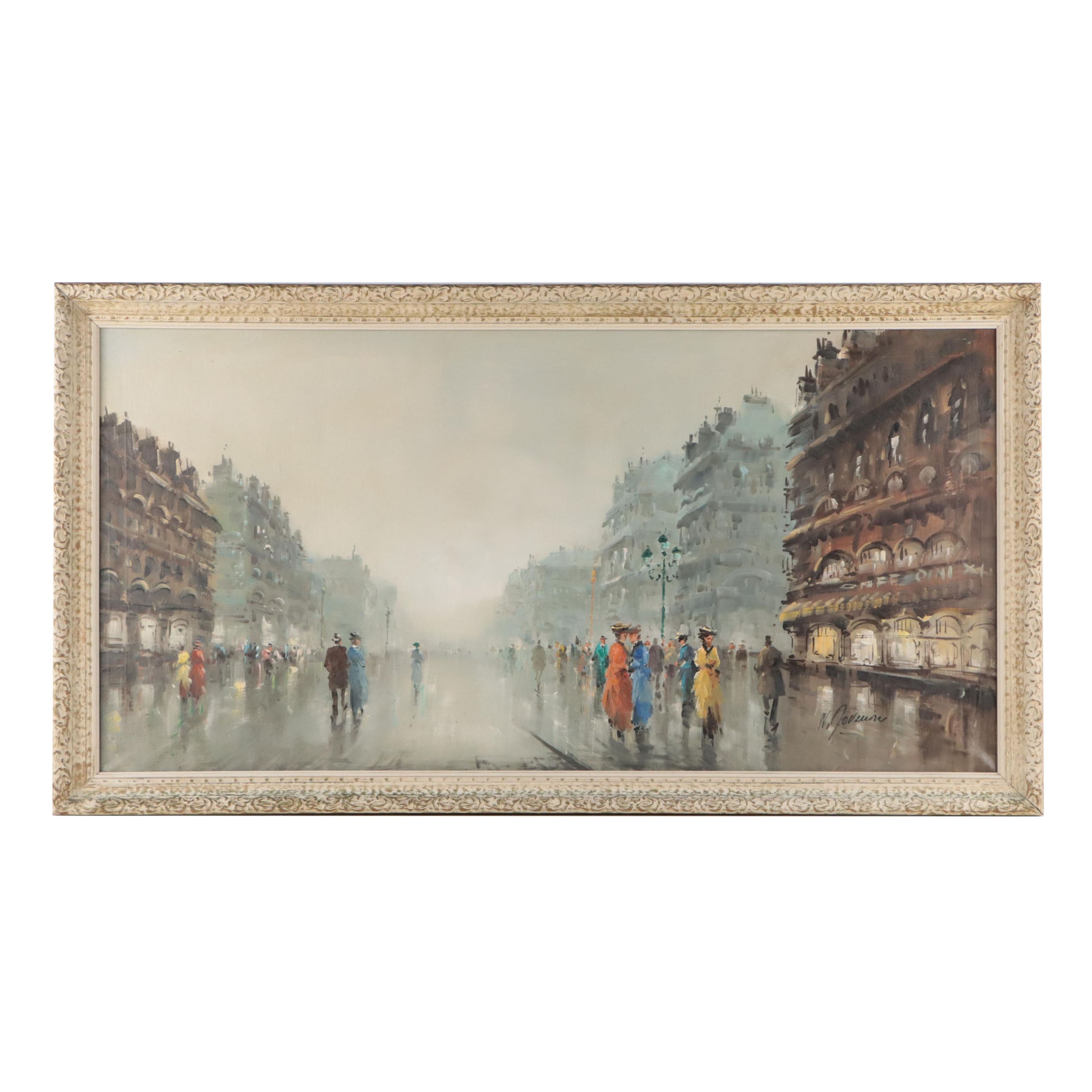 Oil Painting of City Scene | EBTH