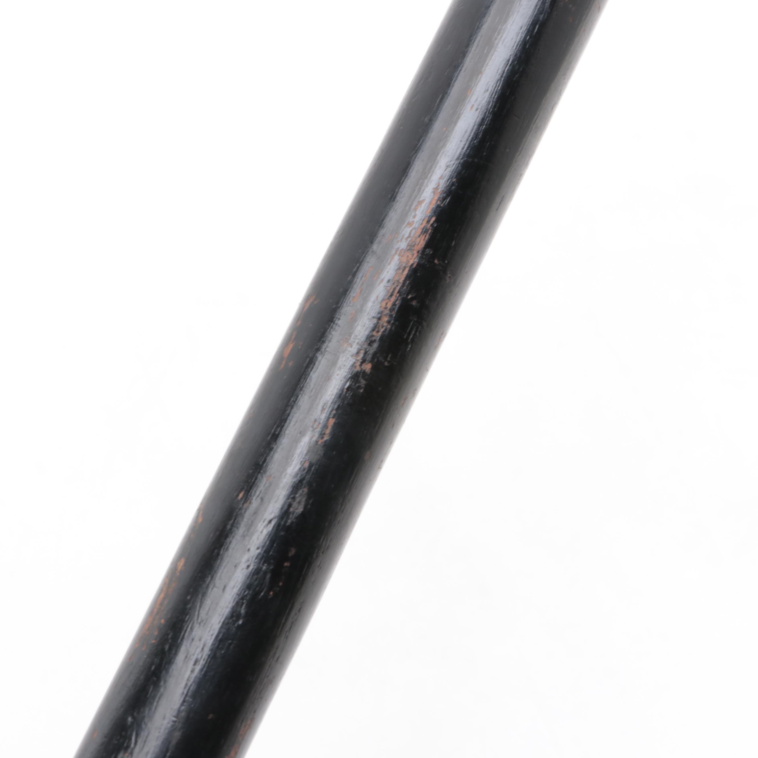 Middle Eastern Carved Bone and Ebonized Walking Stick with Lion Mask | EBTH