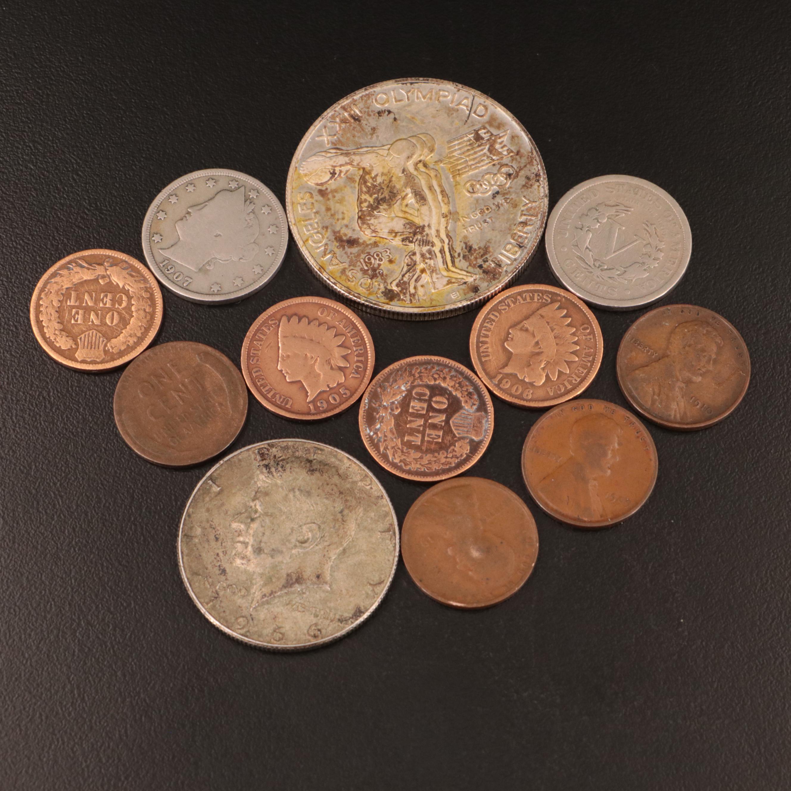 Small Collection of U.S. Coins and Copper Medals | EBTH