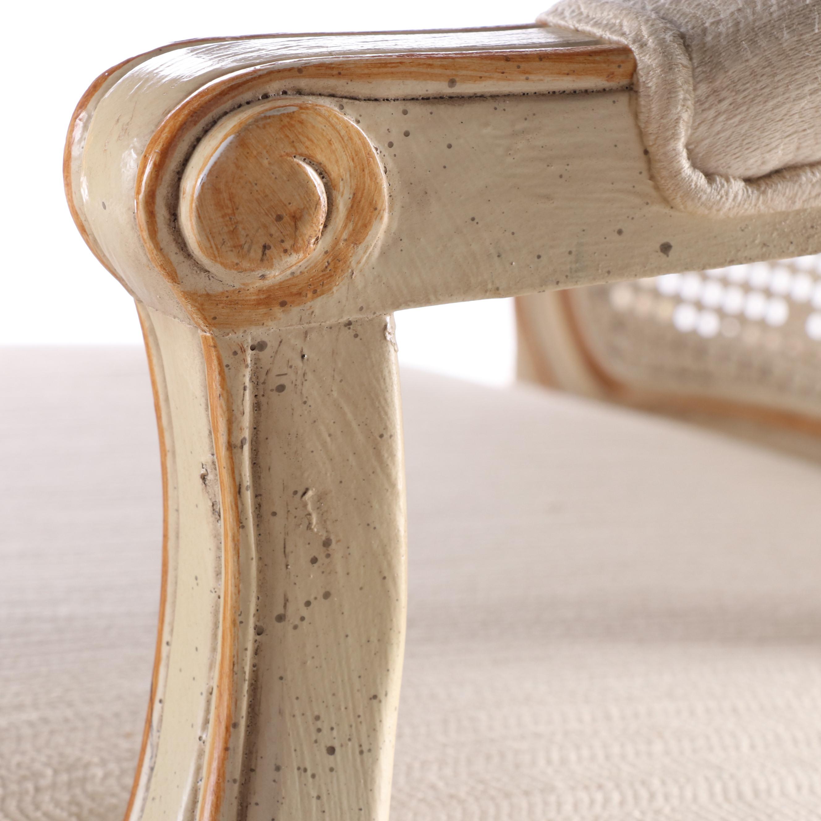 Bernhardt/Hibriten Louis XV Style Painted and Custom-Upholstered ...