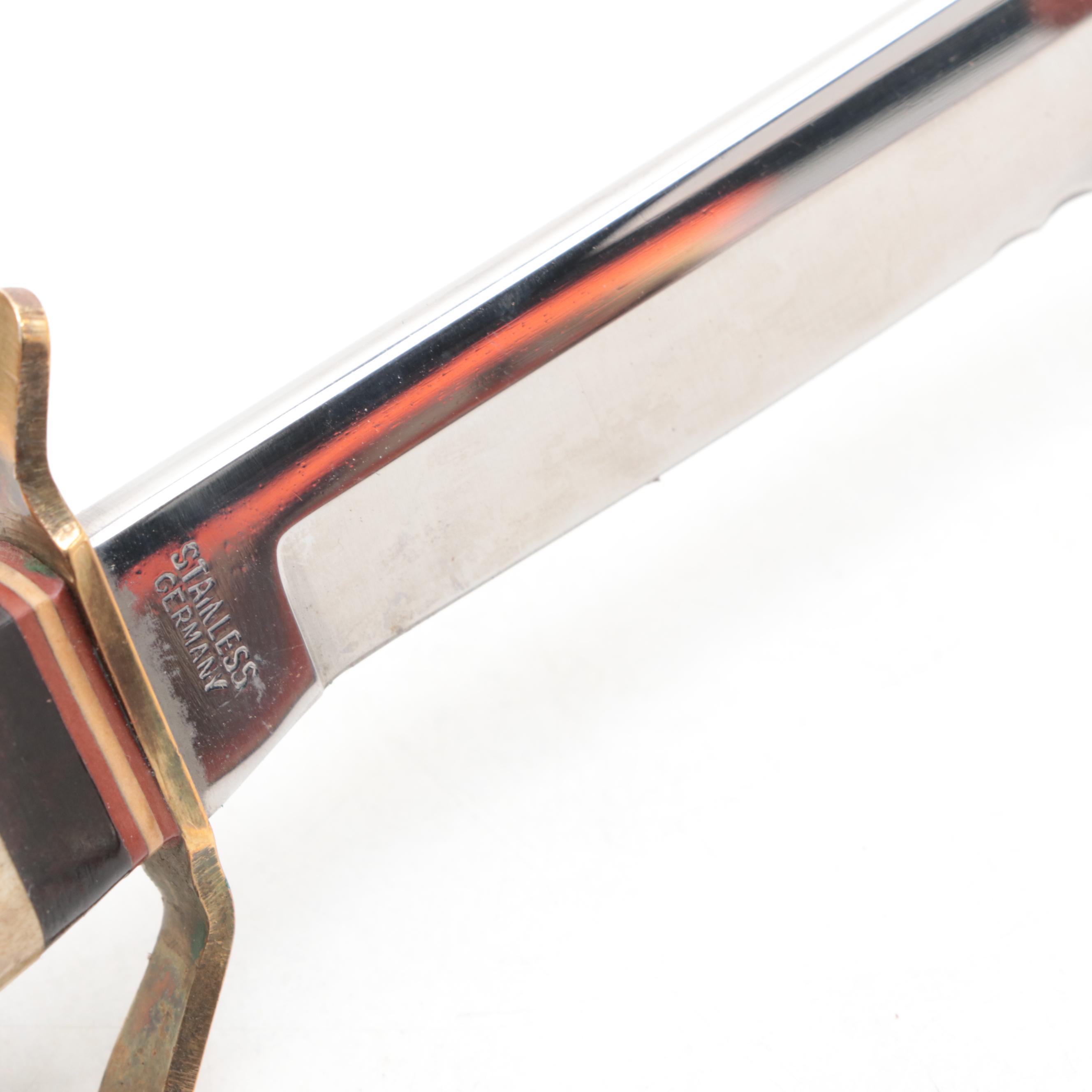 Hacomer, Western and Bear Fixed Blade Knives with Scabbards | EBTH