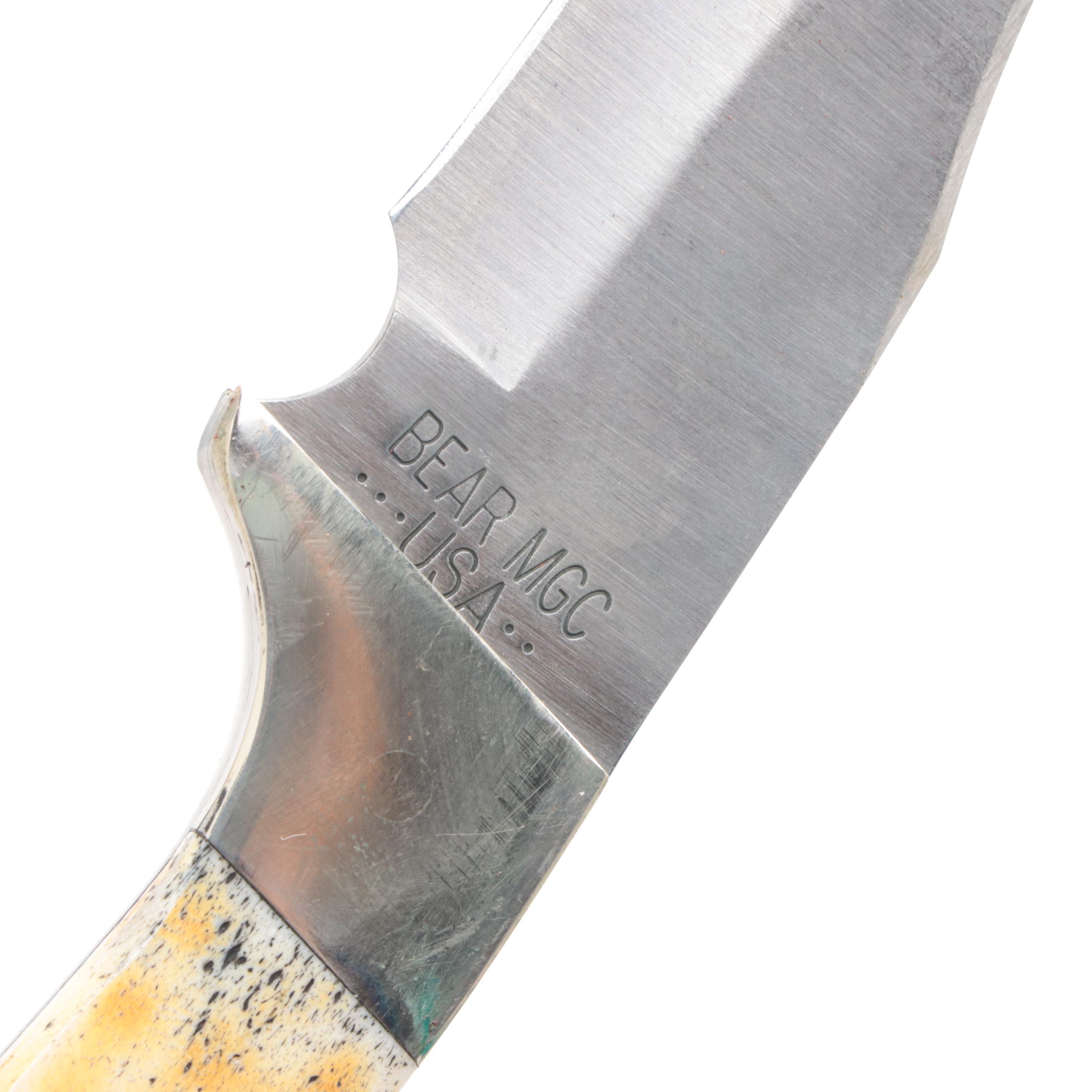 Hacomer, Western and Bear Fixed Blade Knives with Scabbards | EBTH